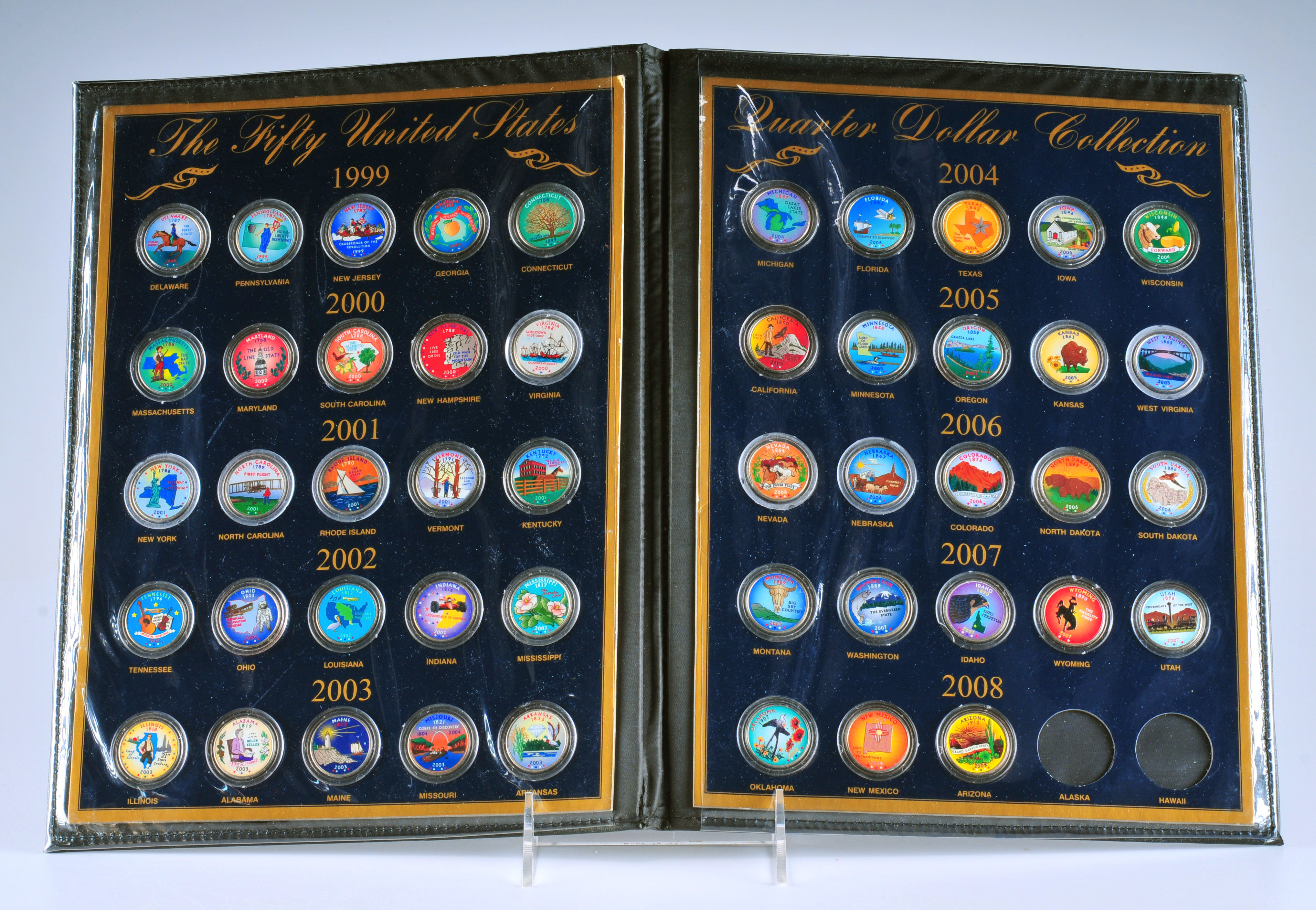 The United States Commemorative Gallery "Colorized State Quarter ...