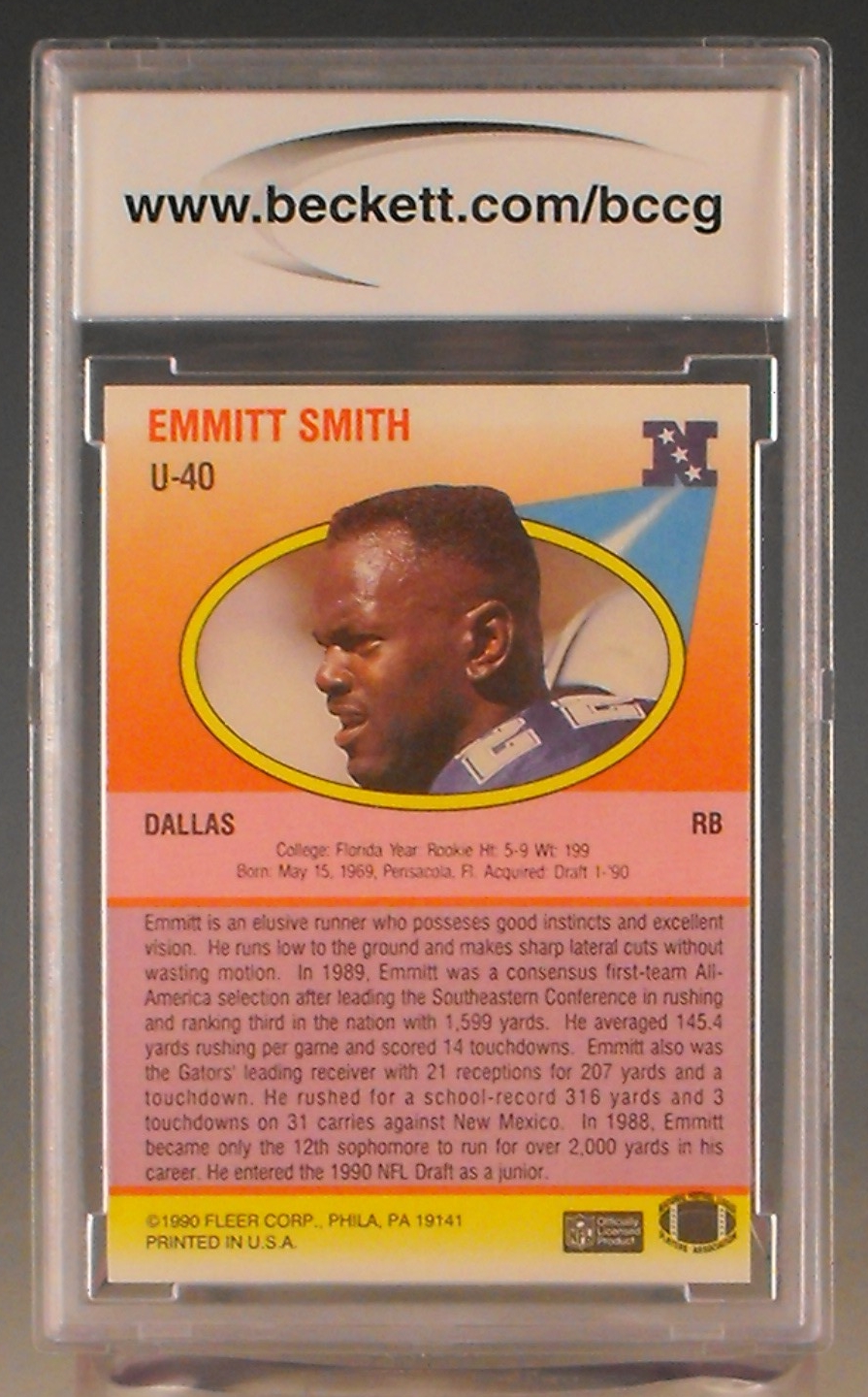 Graded 10 Emmitt Smith rookie card | EBTH