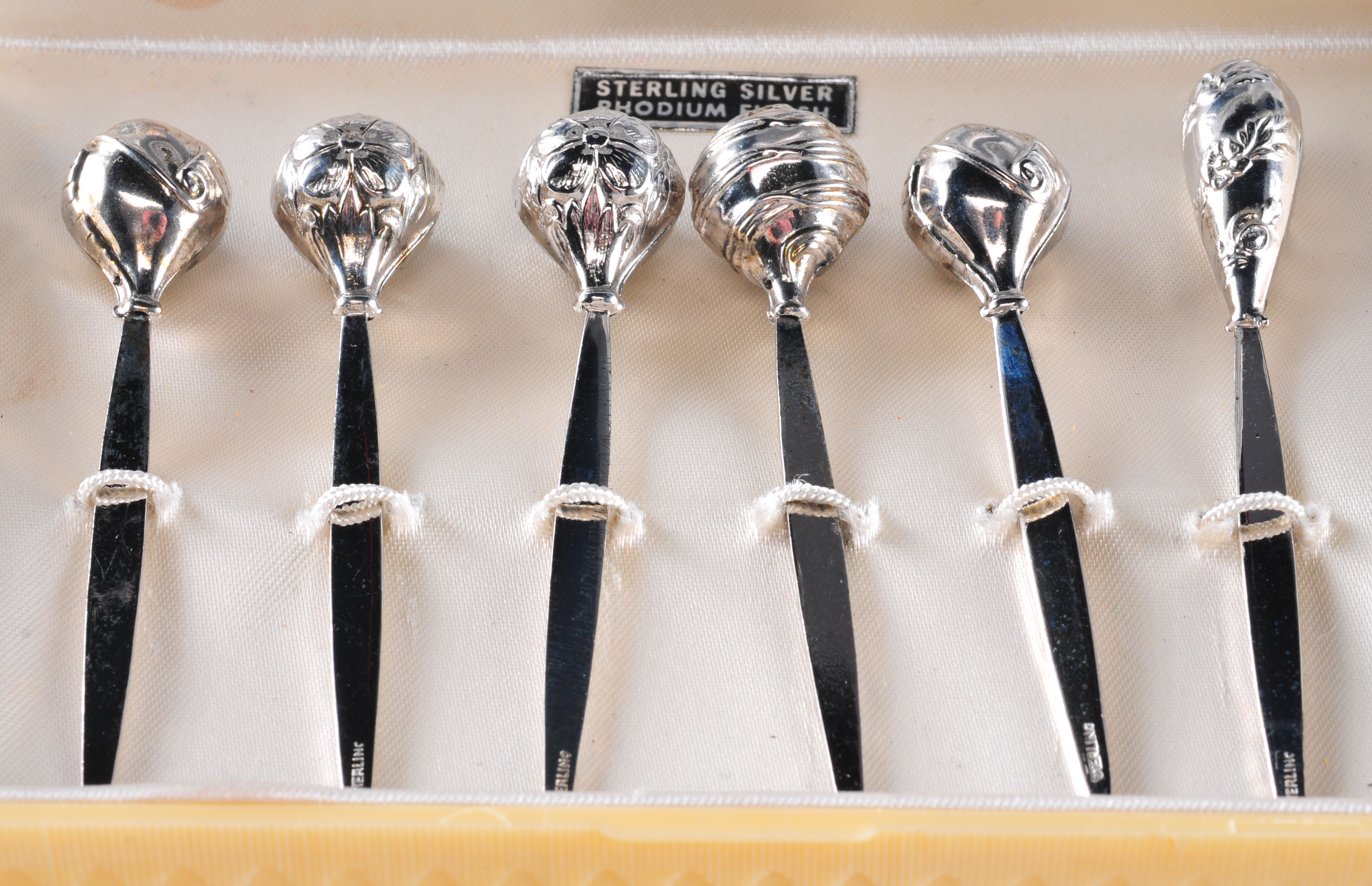 12 Sterling Silver Cocktail Picks | EBTH