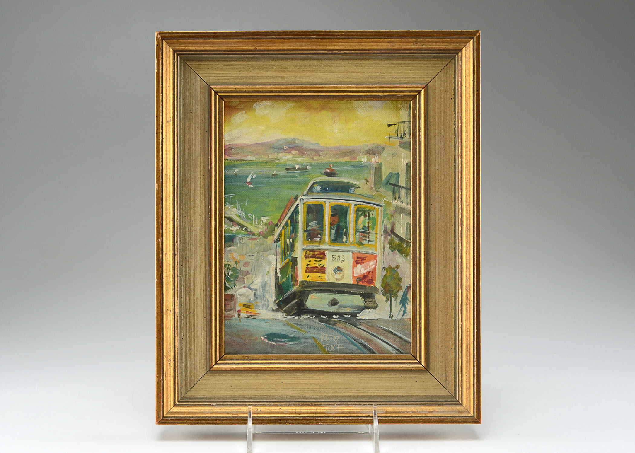 Original Albert Tolf Oil on Academy Board | EBTH