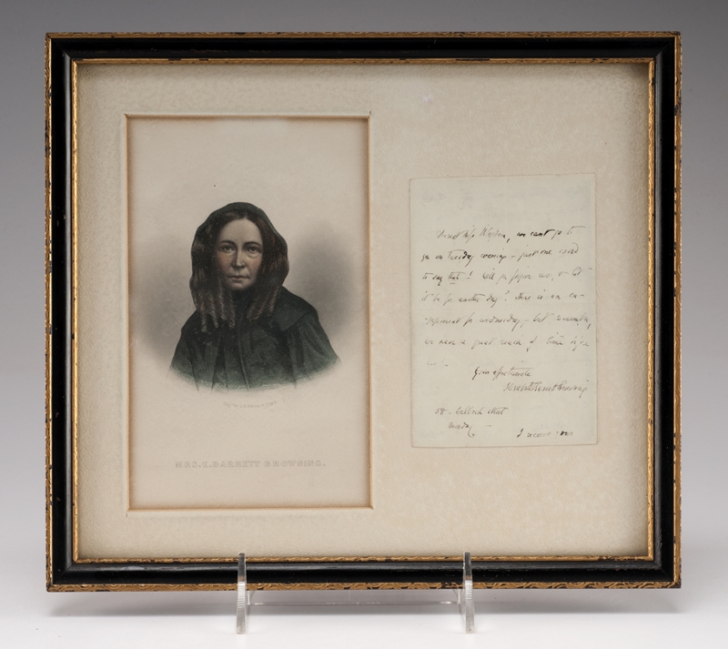 Elizabeth Barrett Browning Hand Written Letter, Signature | EBTH