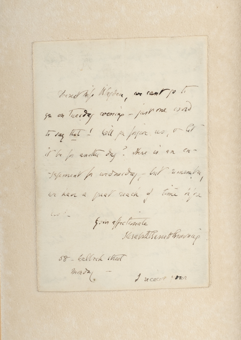Elizabeth Barrett Browning Hand Written Letter, Signature | EBTH