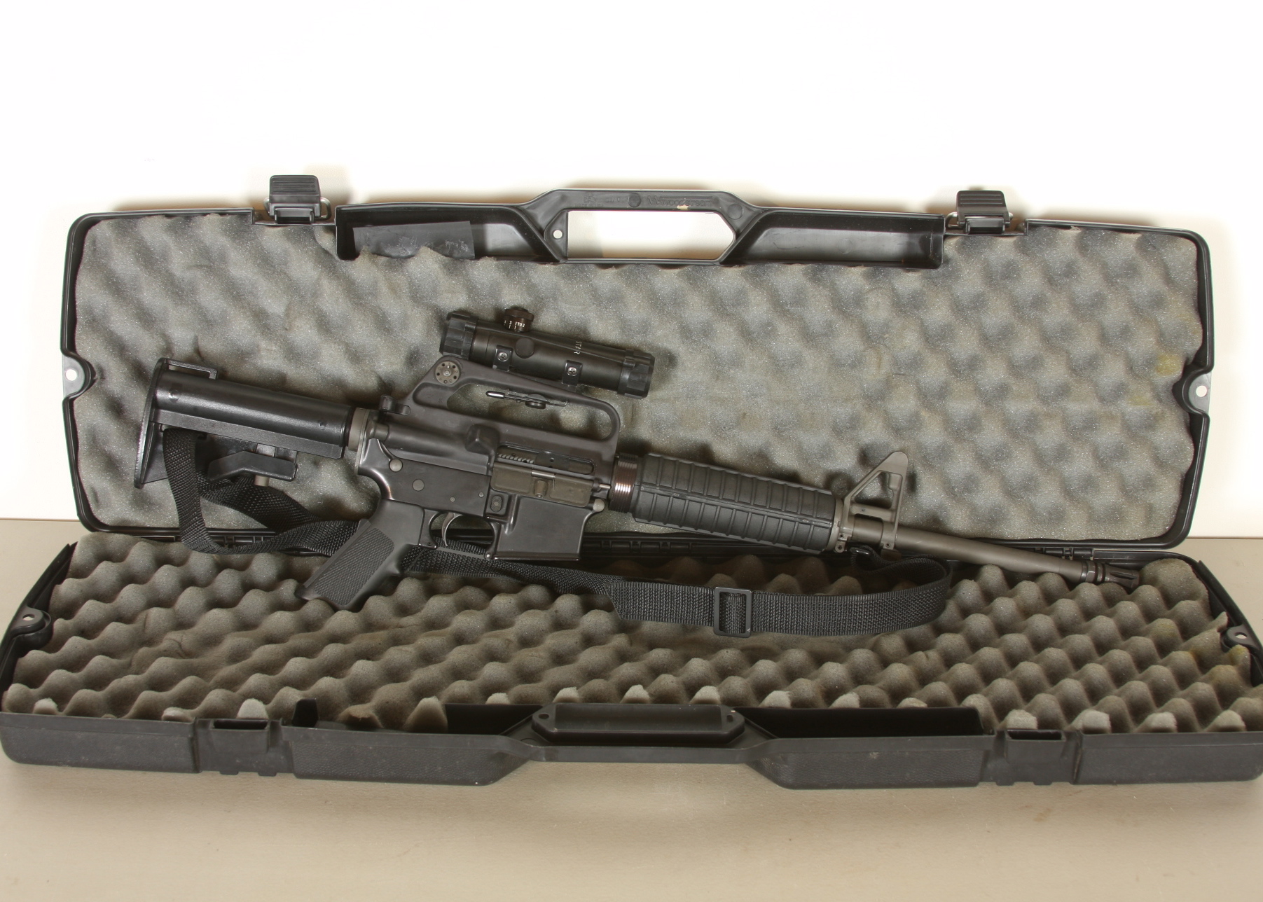 PWA AR 15 carbine 5.56 Caliber semi-automatic rifle with Scope. | EBTH