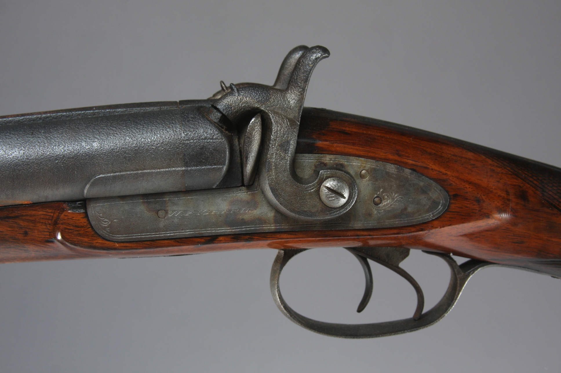 W. Richards Double Barrel Shotgun, Side by Side, Mid 19th Century ...