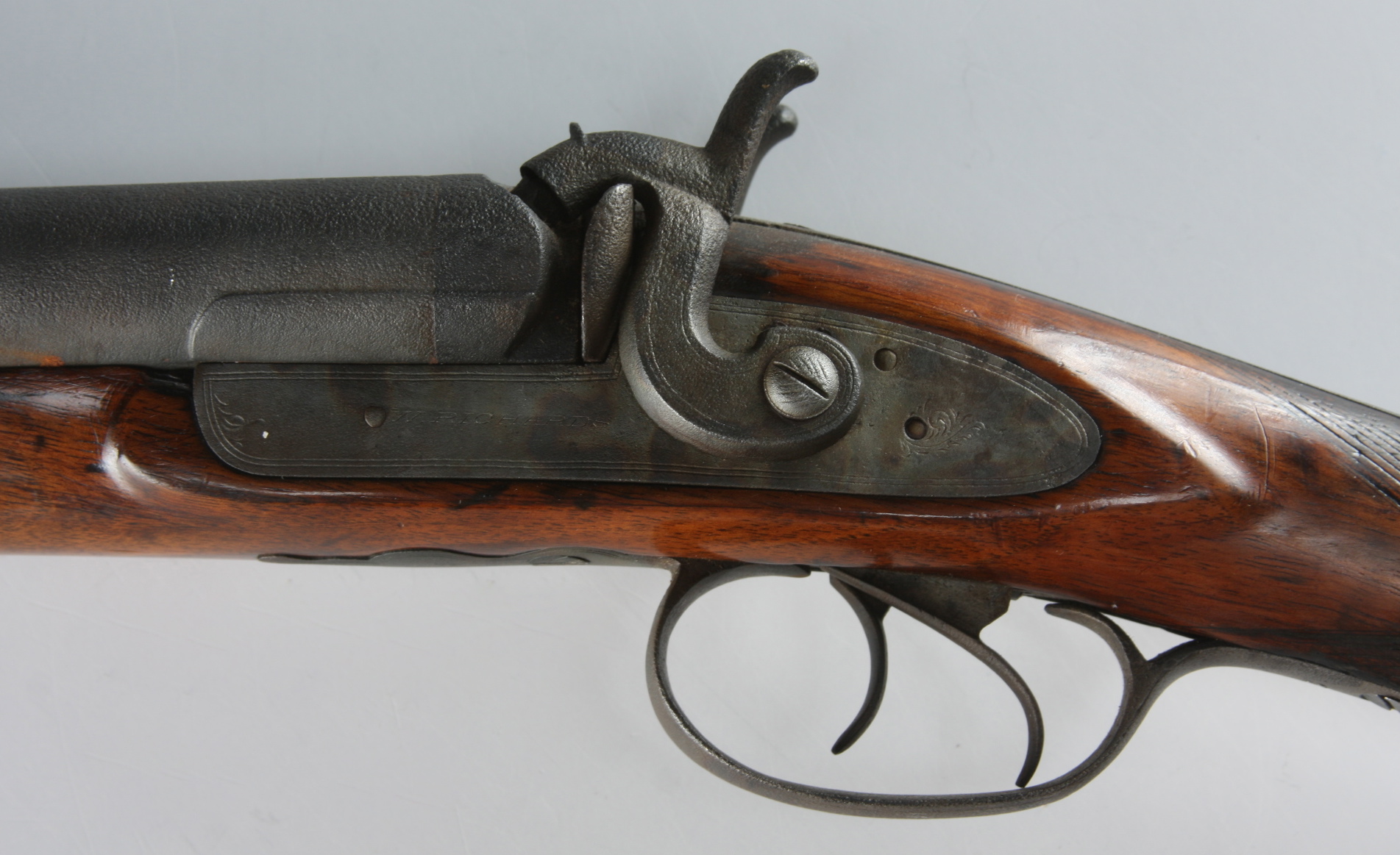W. Richards Double Barrel Shotgun, Side by Side, Mid 19th Century ...