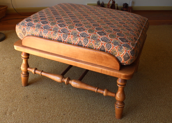 Thomasville Maple Oversized Footstool | EBTH