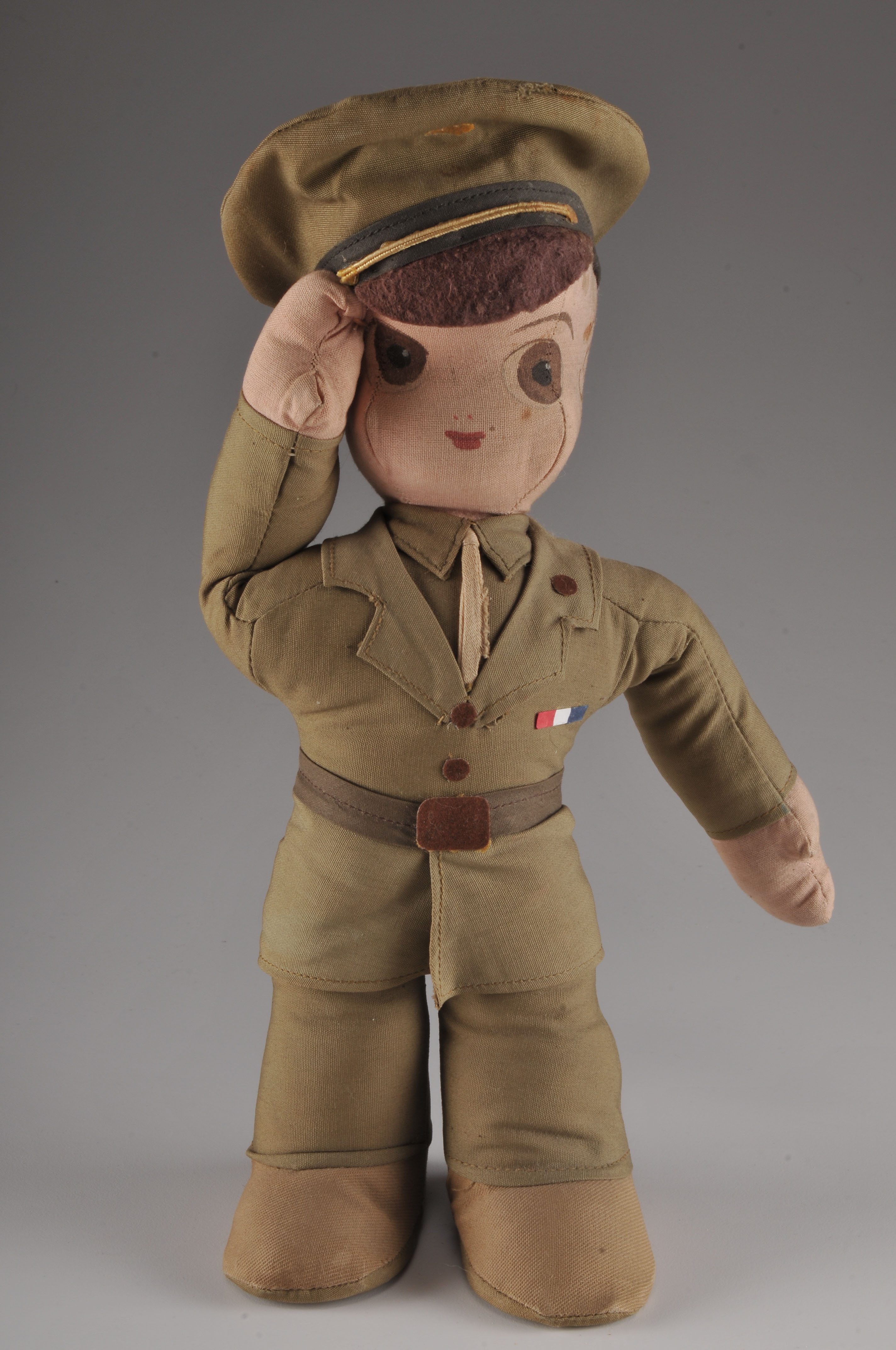 Vintage Fabric Soldier Doll | EBTH