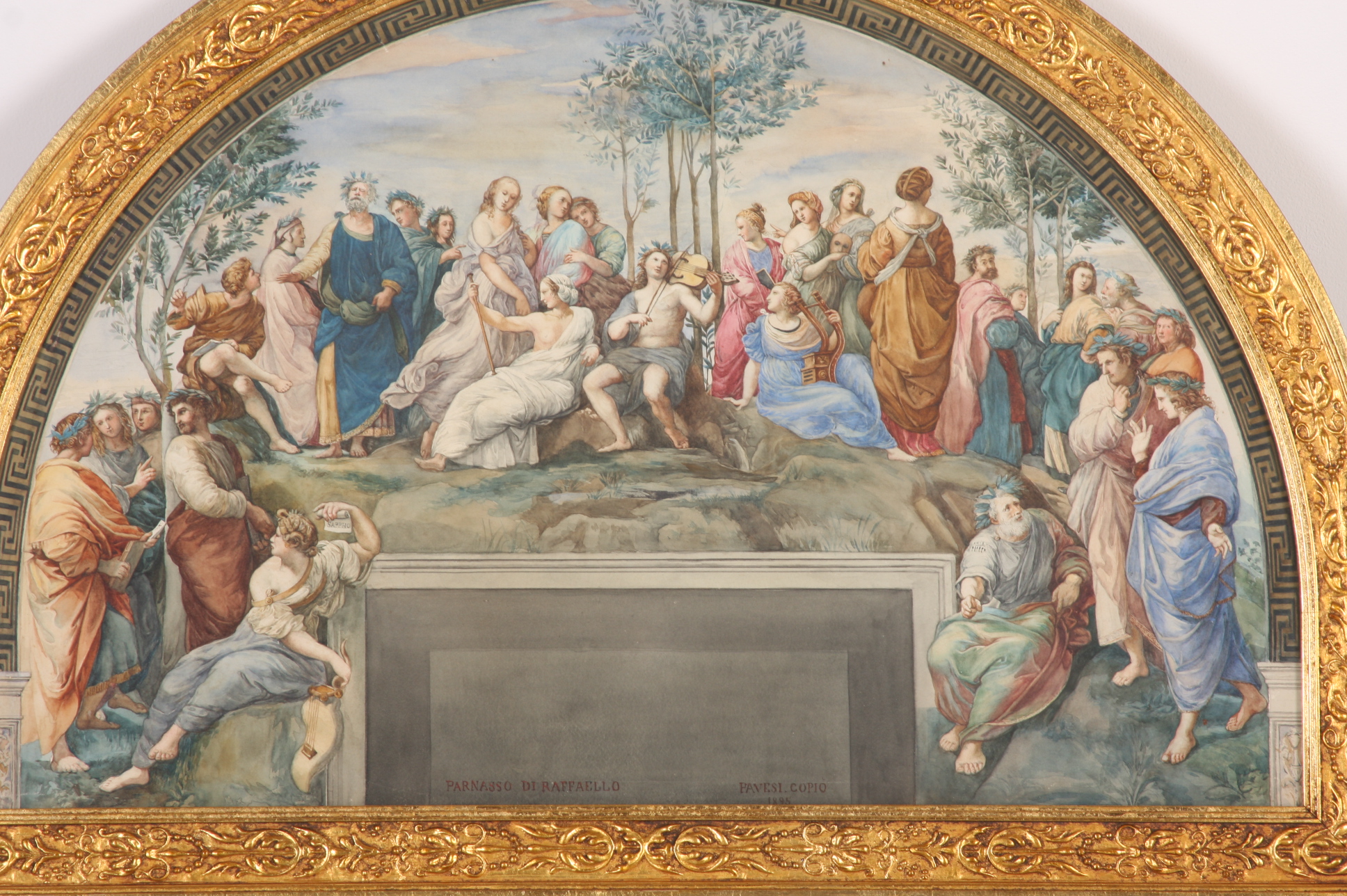 Pietro Pavesi Watercolor of 'The Parnassus,' after Raphael | EBTH