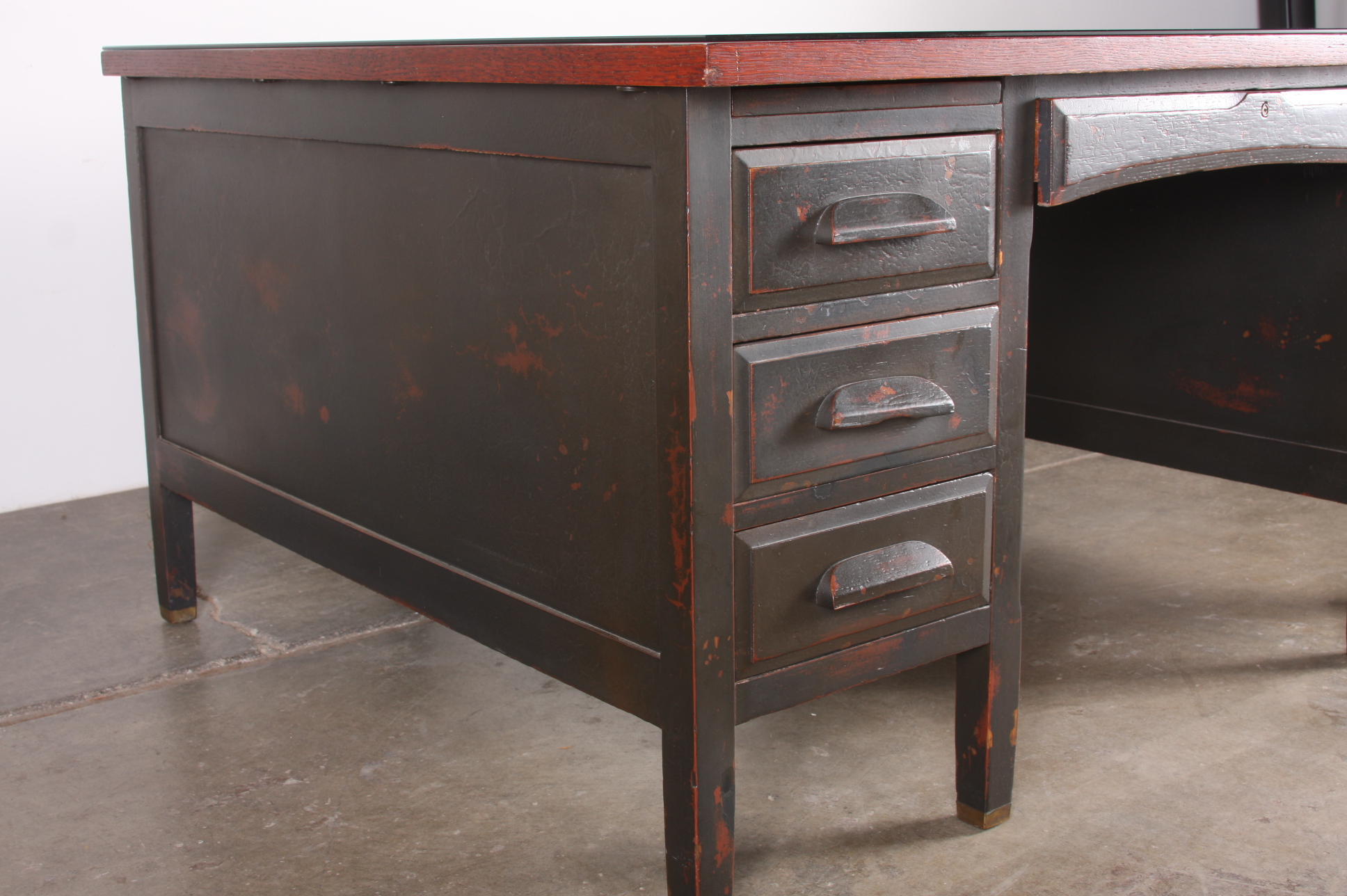 1930's Oak Partners Desk, Indiana Desk Company | EBTH