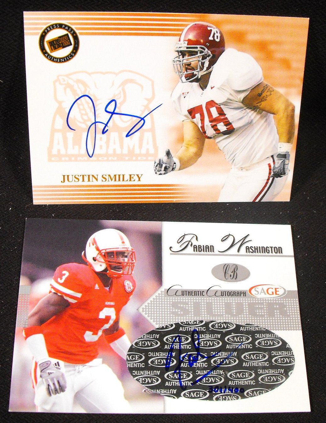 (16) Autographed NFL Football Cards | EBTH