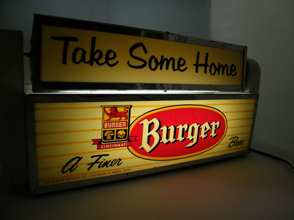 Burger Beer Rotating Beer Sign | EBTH