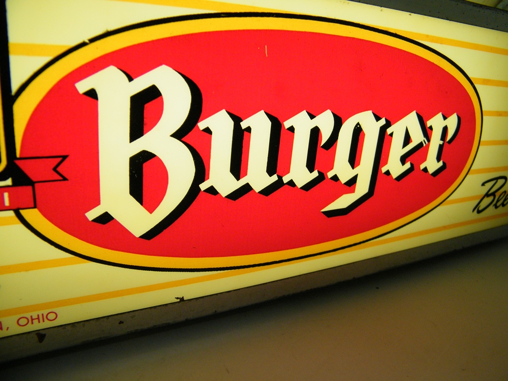 Burger Beer Rotating Beer Sign | EBTH
