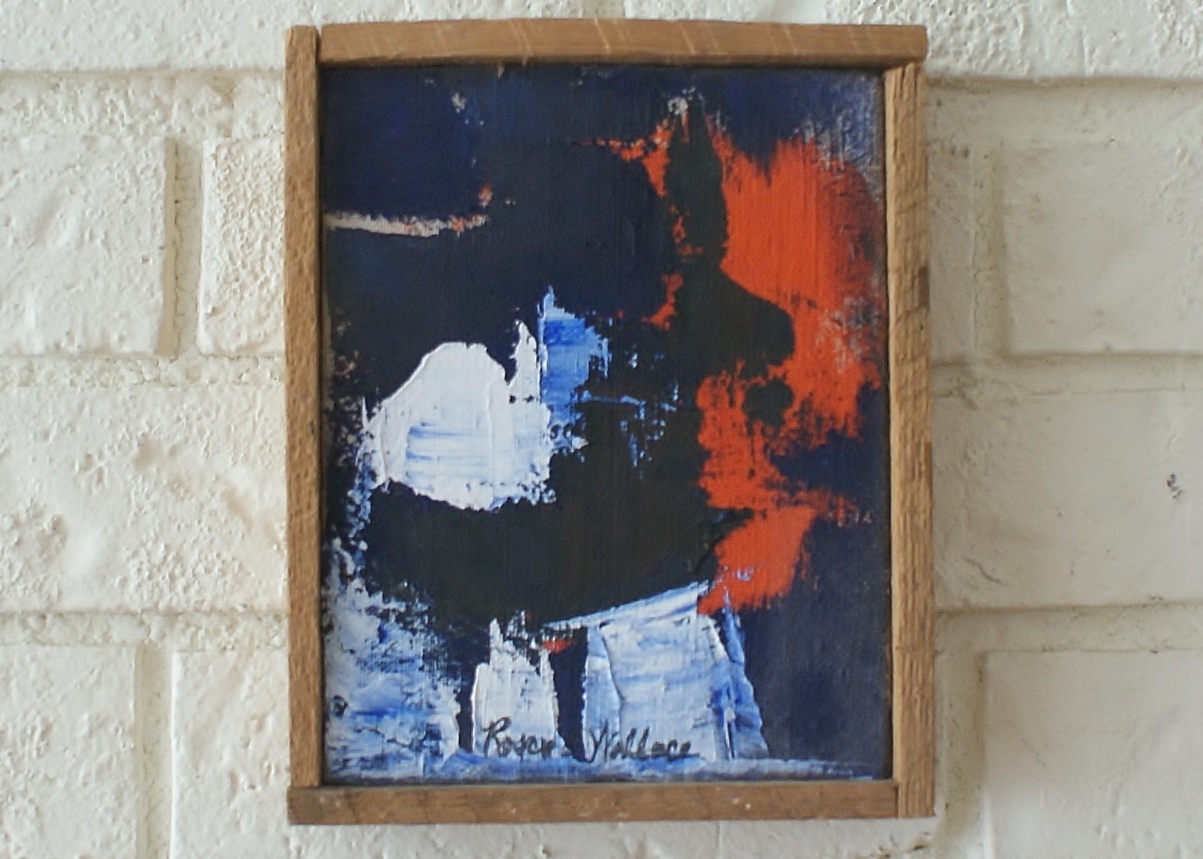Roscoe Wallace Abstract oil on Canvas painting | EBTH