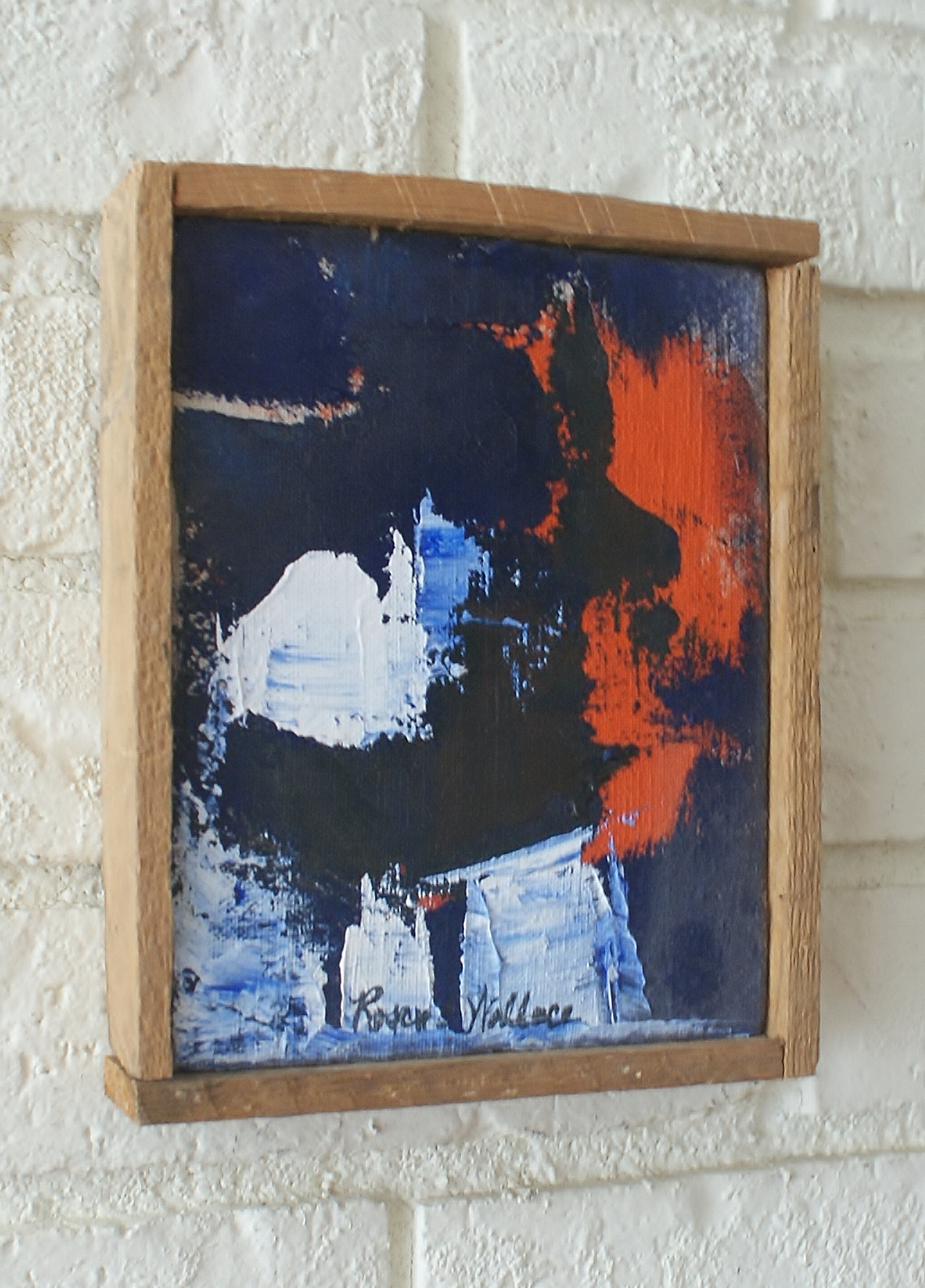 Roscoe Wallace Abstract oil on Canvas painting | EBTH