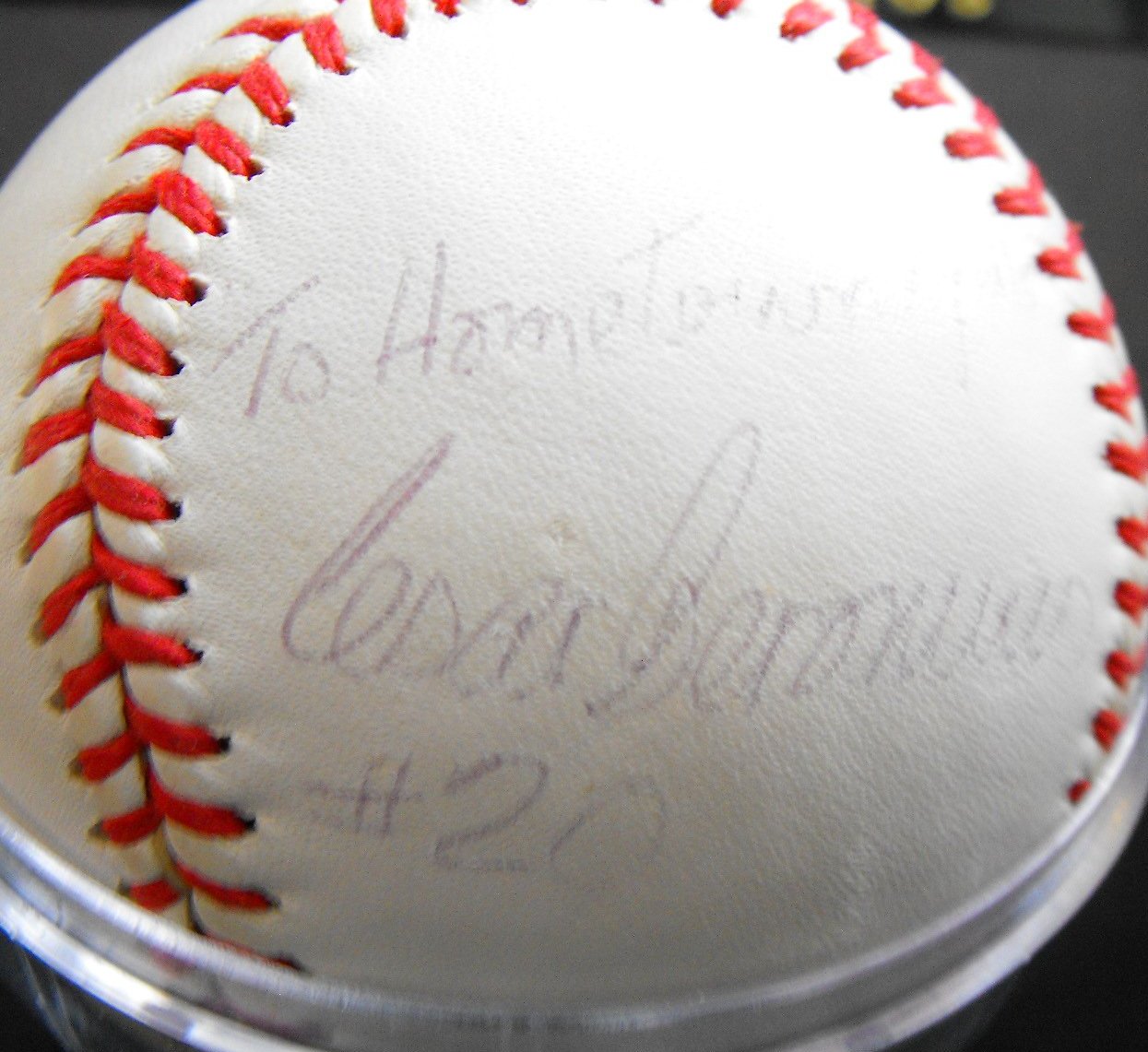 Big Red Machine Autographed Baseball Display | EBTH