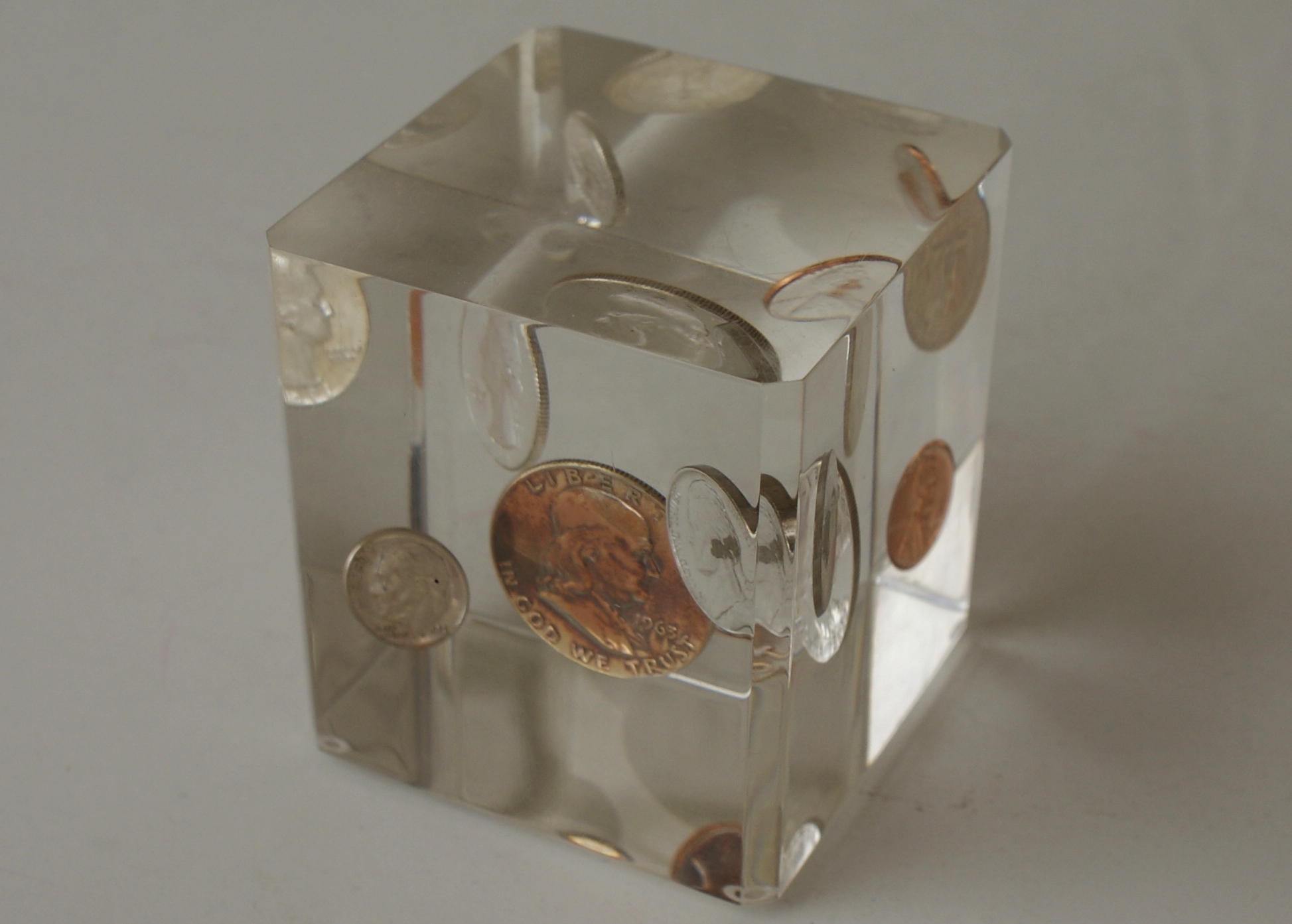 Vintage Lucite Paper Weight | EBTH