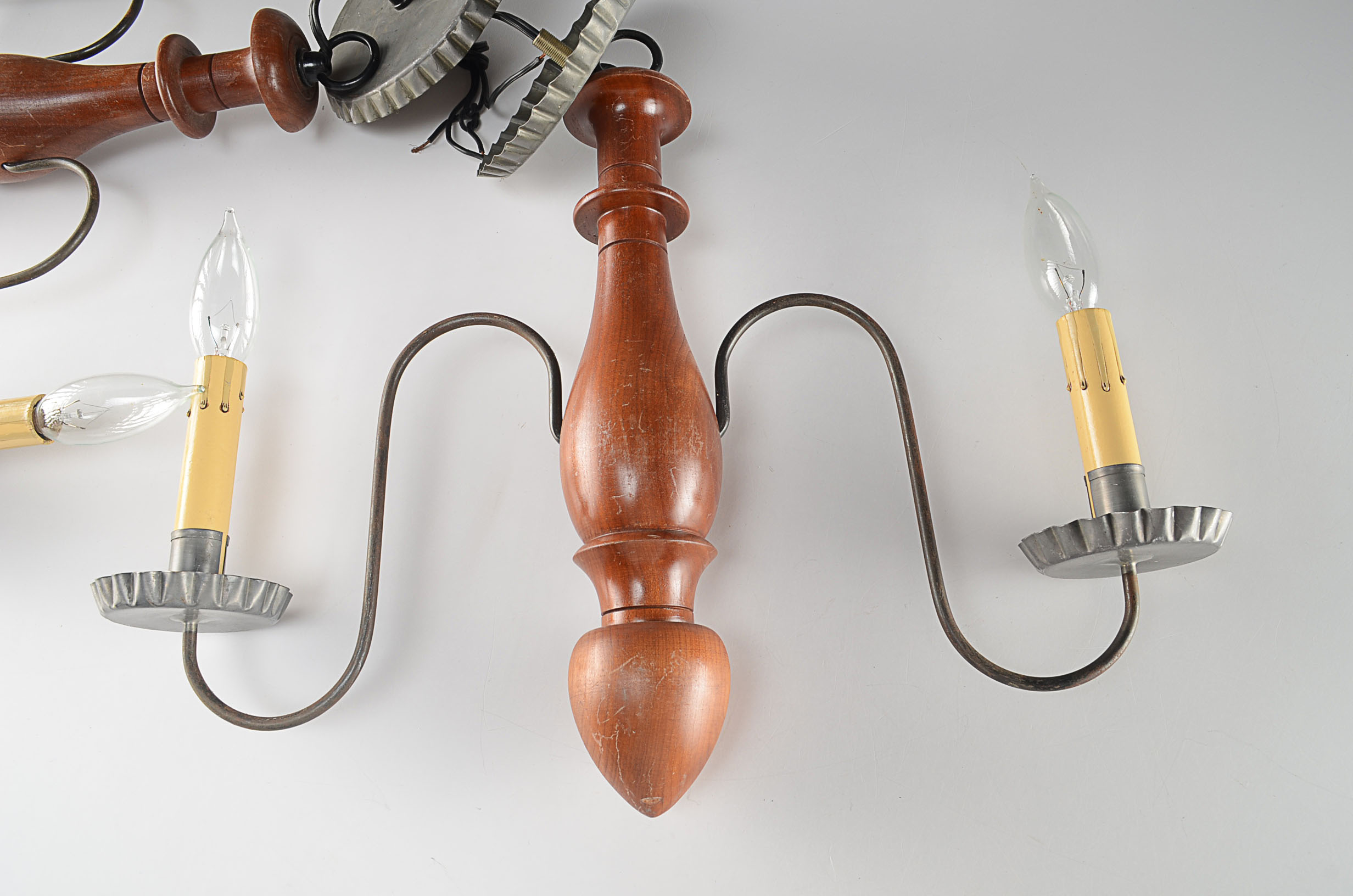 Pair of Reproduction Colonial Chandelier | EBTH