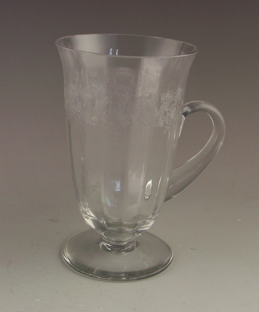 Lot of Four Antique Etched Lemonade Glasses | EBTH