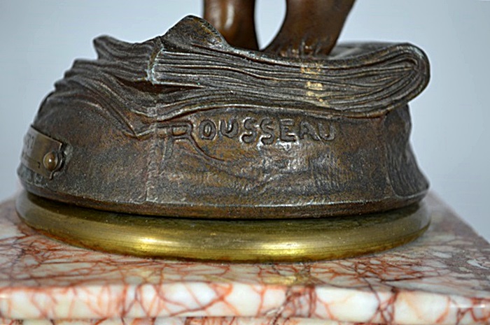 French Mantle Clock, circa 1890, after Rousseau | EBTH