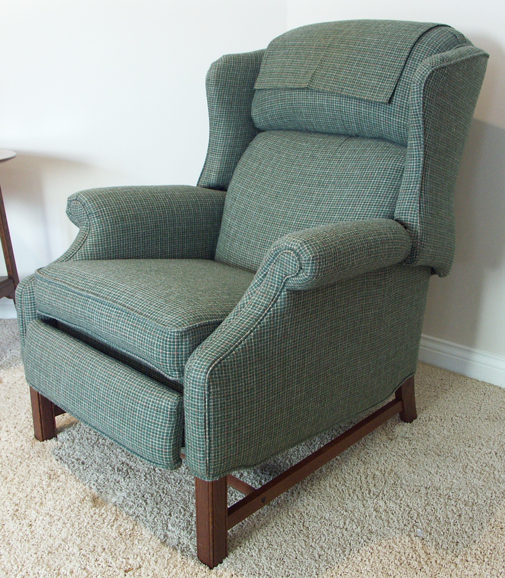 Green Plaid Tweed Chair | EBTH