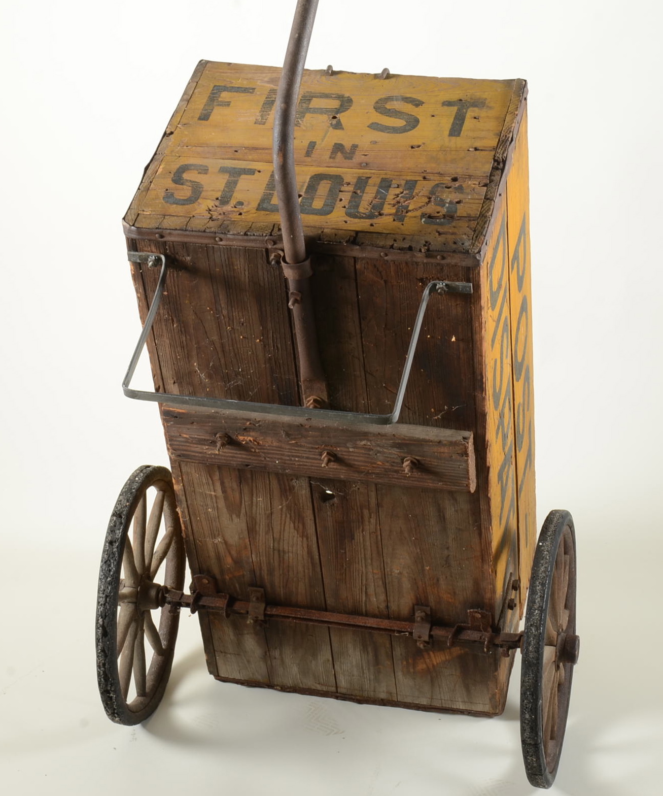 Antique St. Louis Post-Dispatch Cart | EBTH