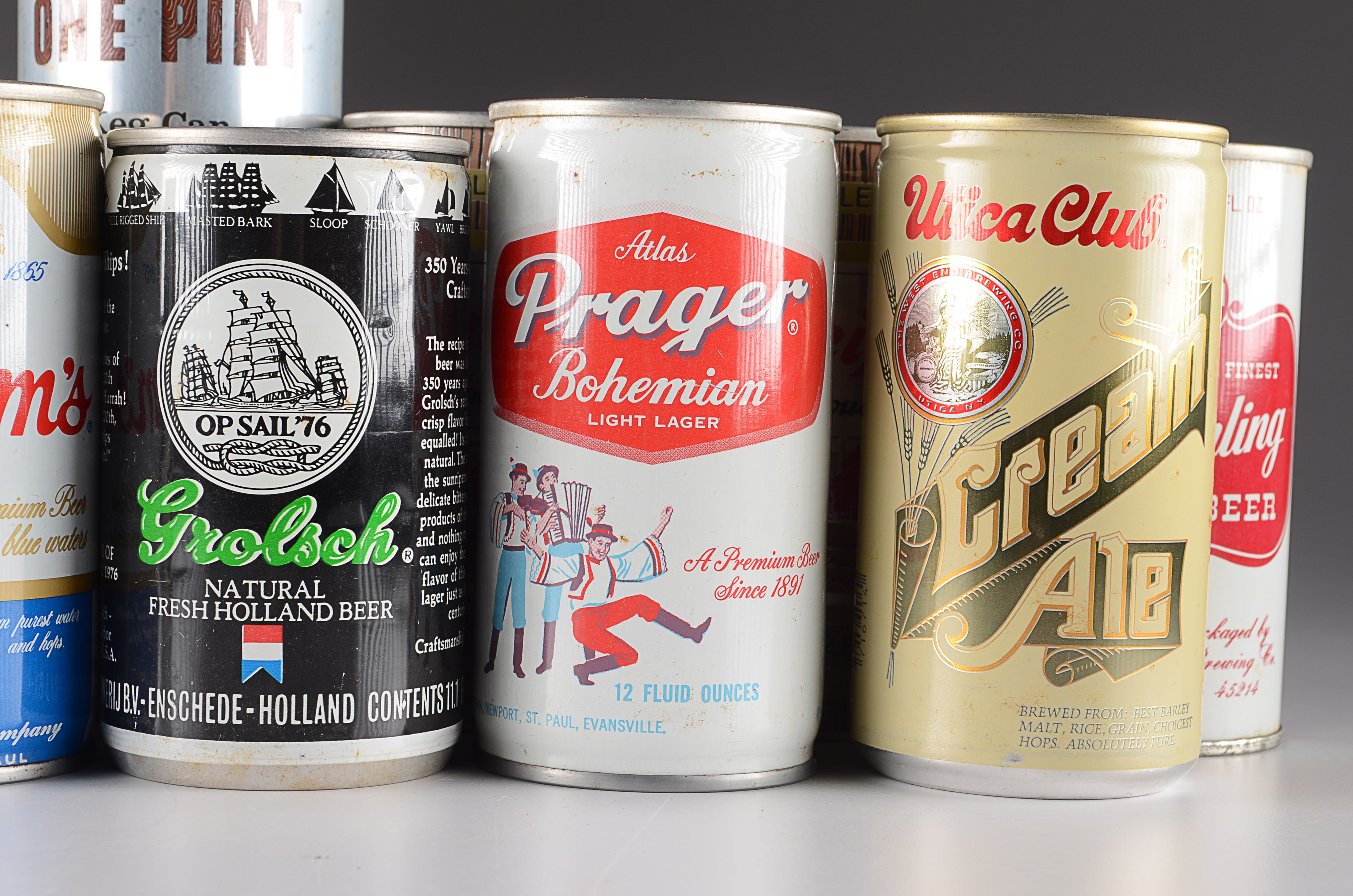 Vintage Collection of Flat Top Beer Cans | EBTH