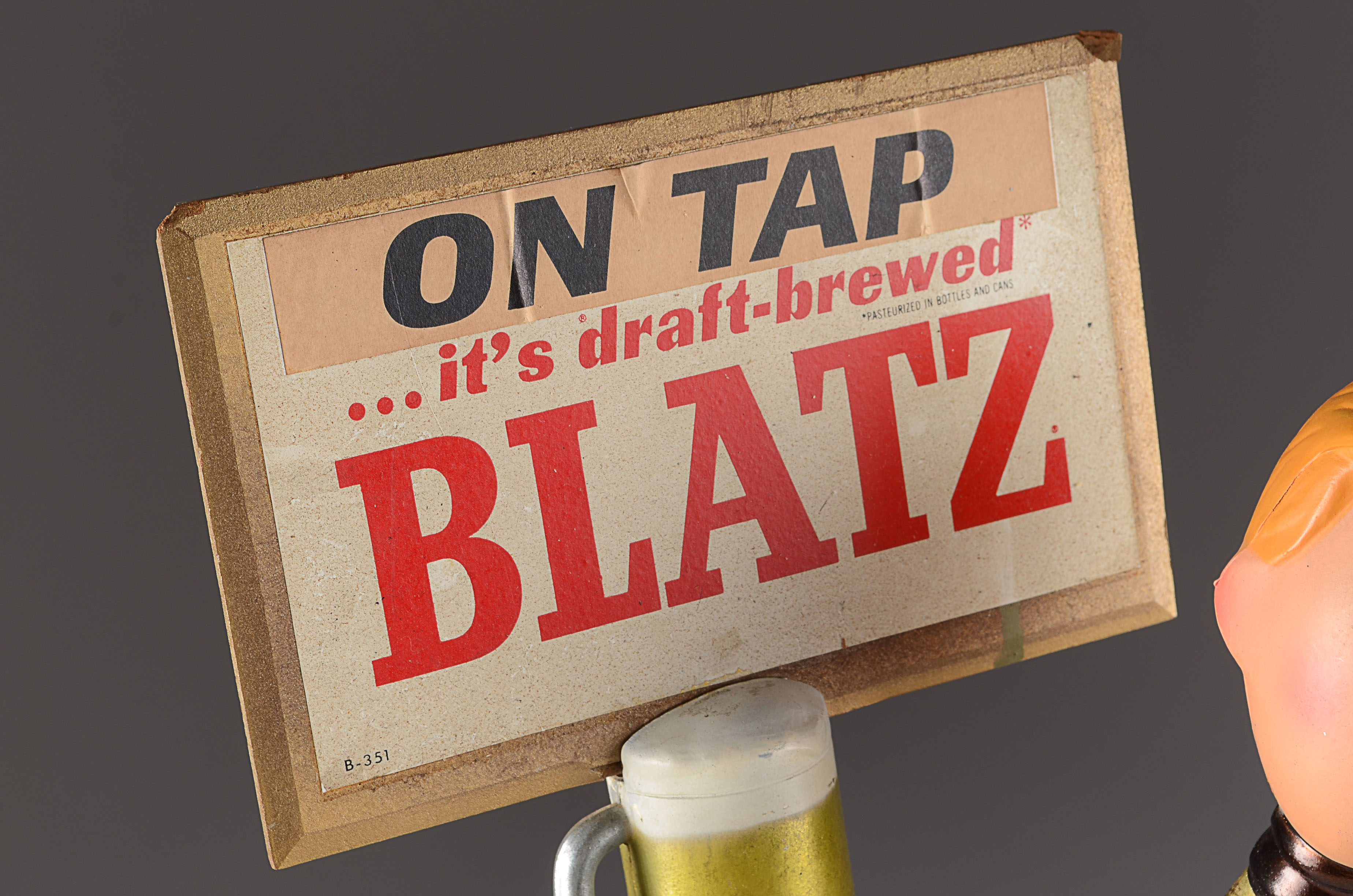 Blatz Beer Running Waiter Figural Sign | EBTH