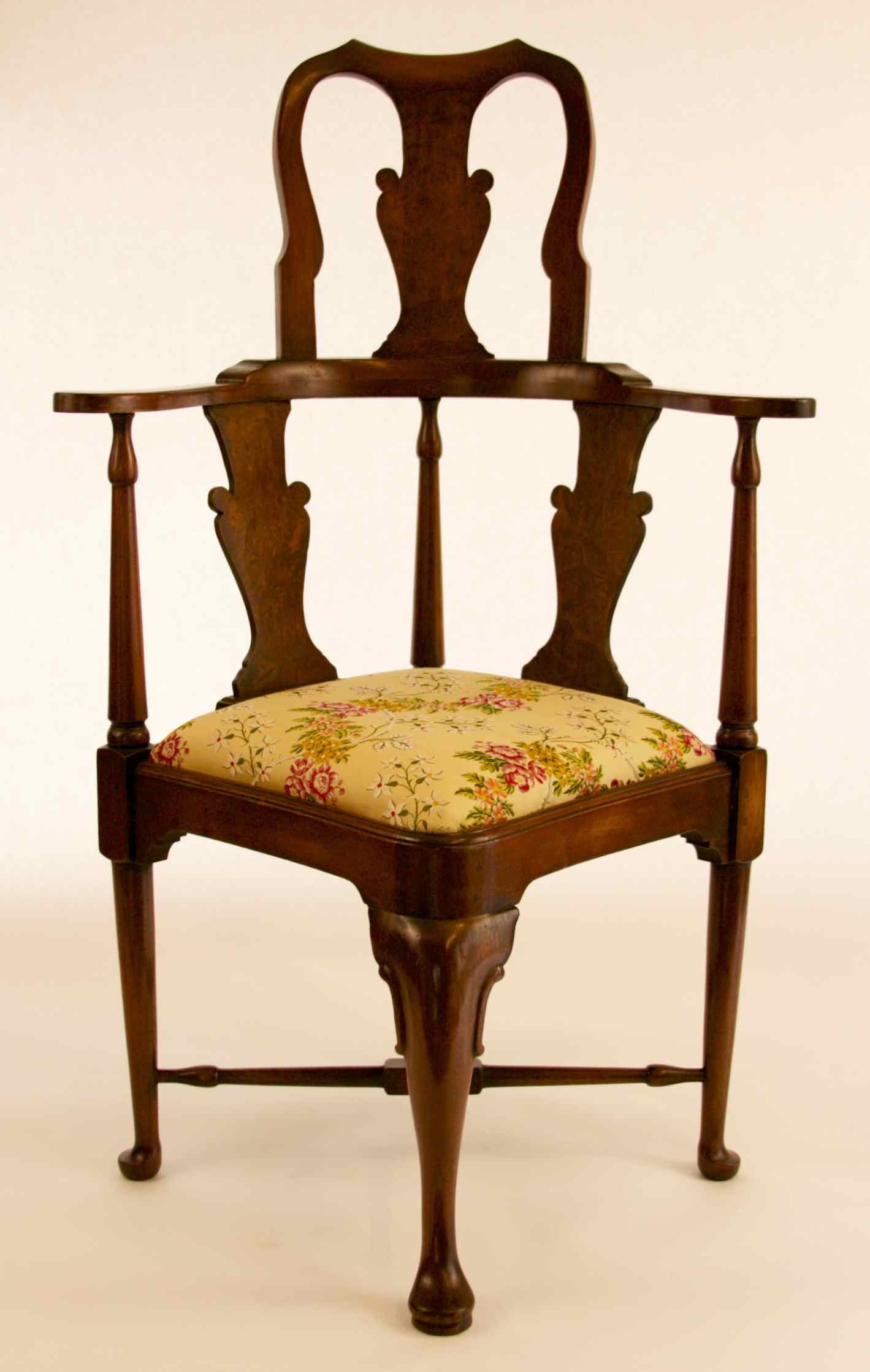 Queen Anne High Back Corner Chair | EBTH