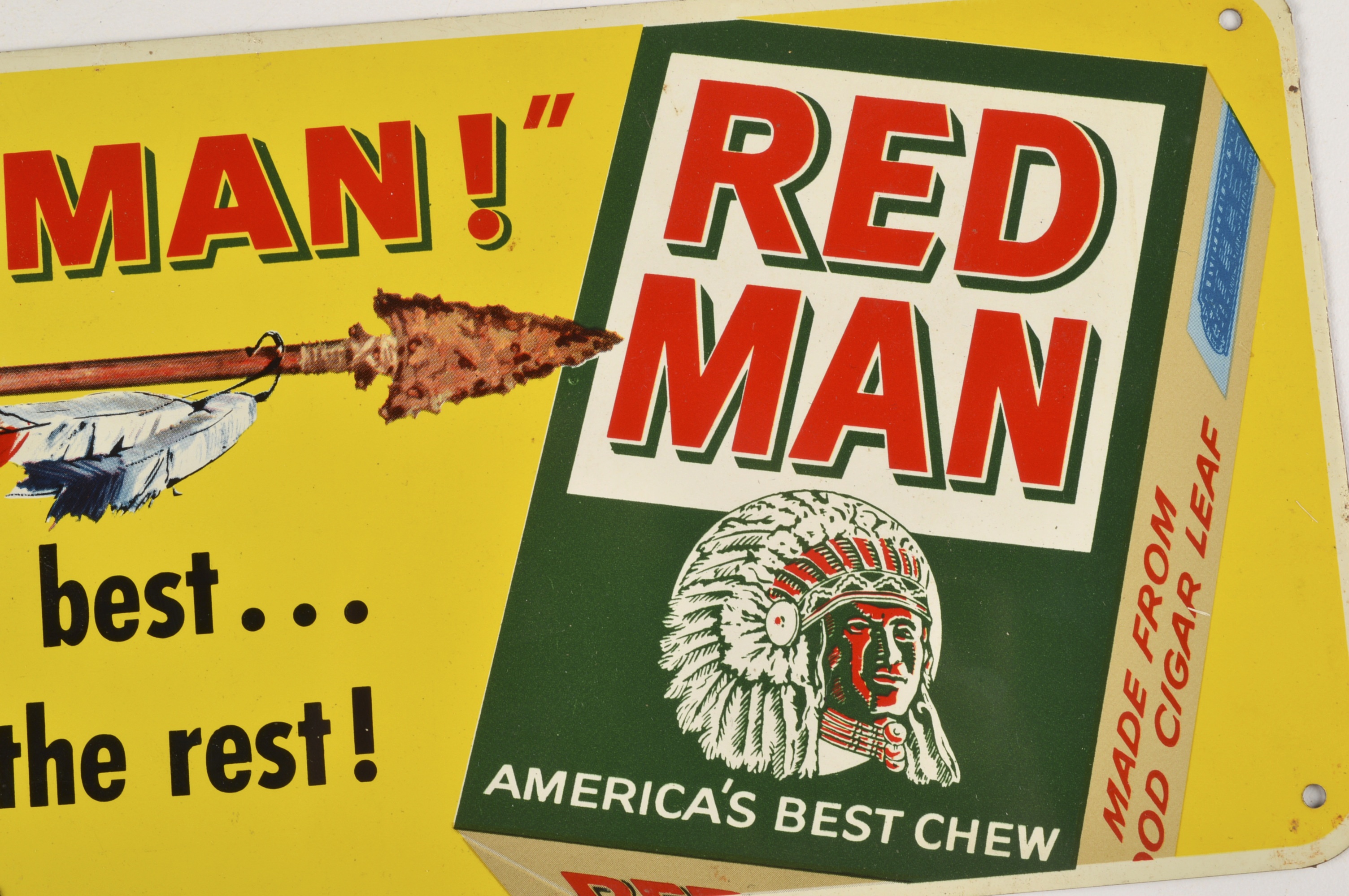 Red Man Tobacco Sign | EBTH