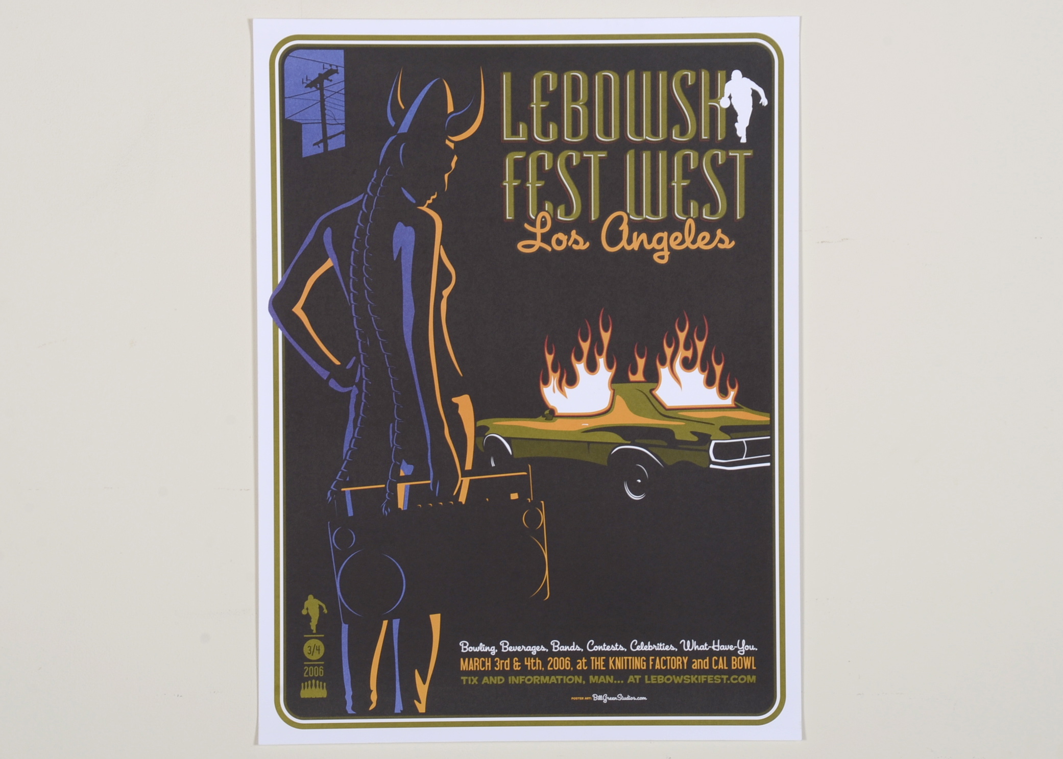 Big Lebowski Fest West Poster | EBTH
