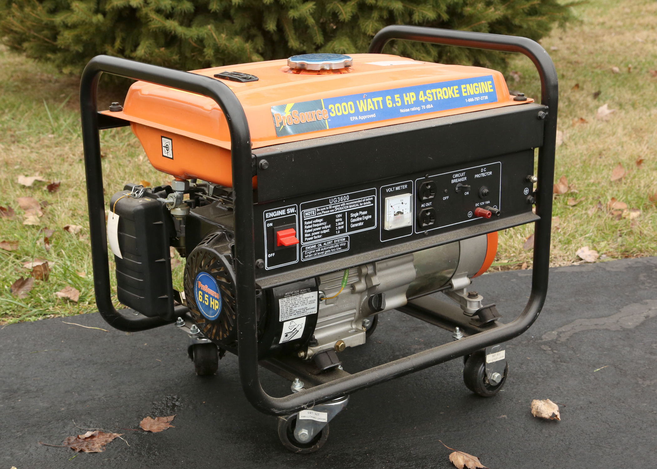 ProSource Generator 3000 Watt 6.5 HP 4-Stroke Engine | EBTH
