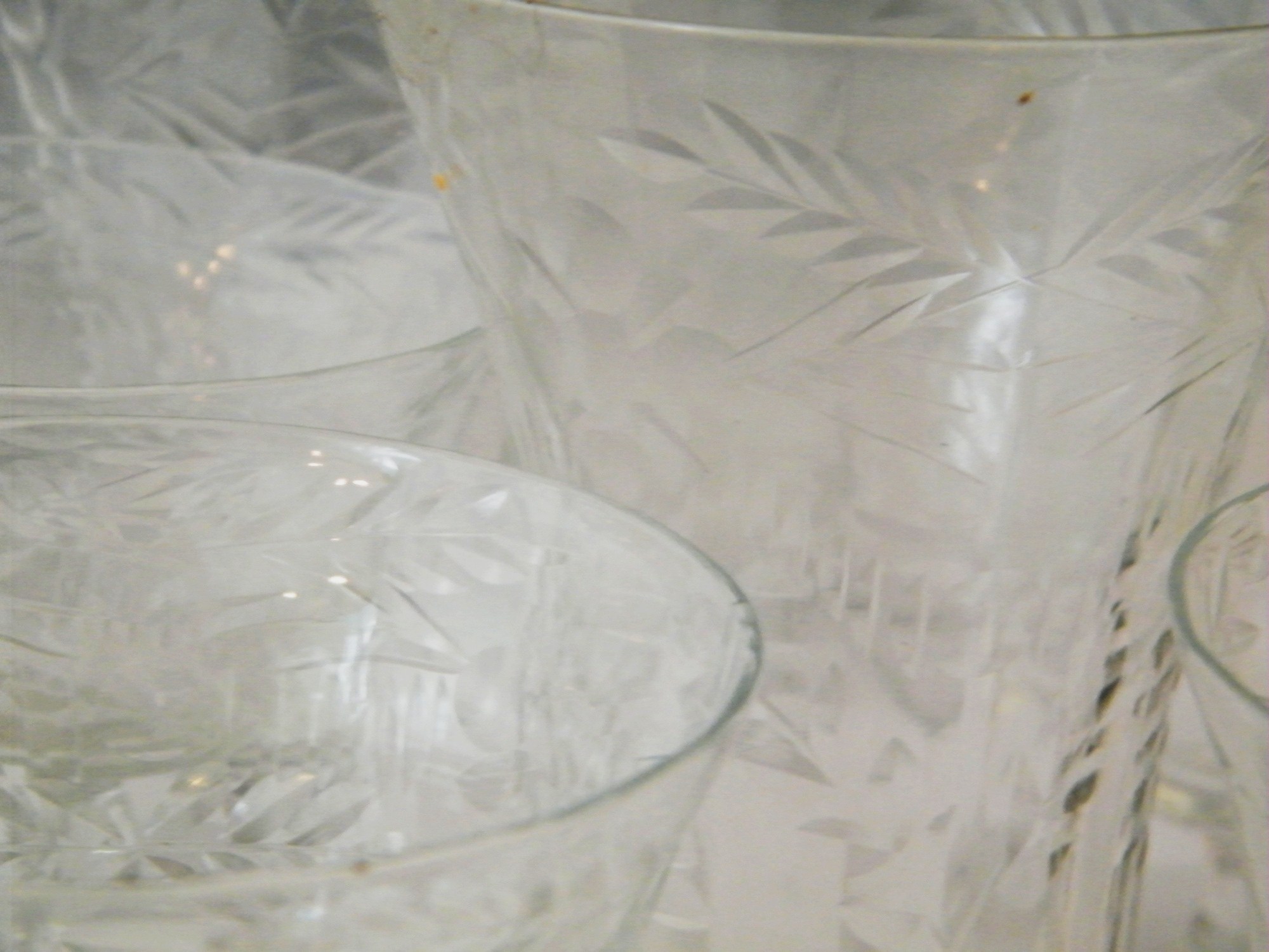 Vintage Etched Crystal Barware | EBTH