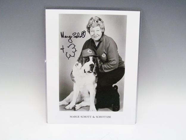 Marge Schott & Schottzie Autographed Photo | EBTH