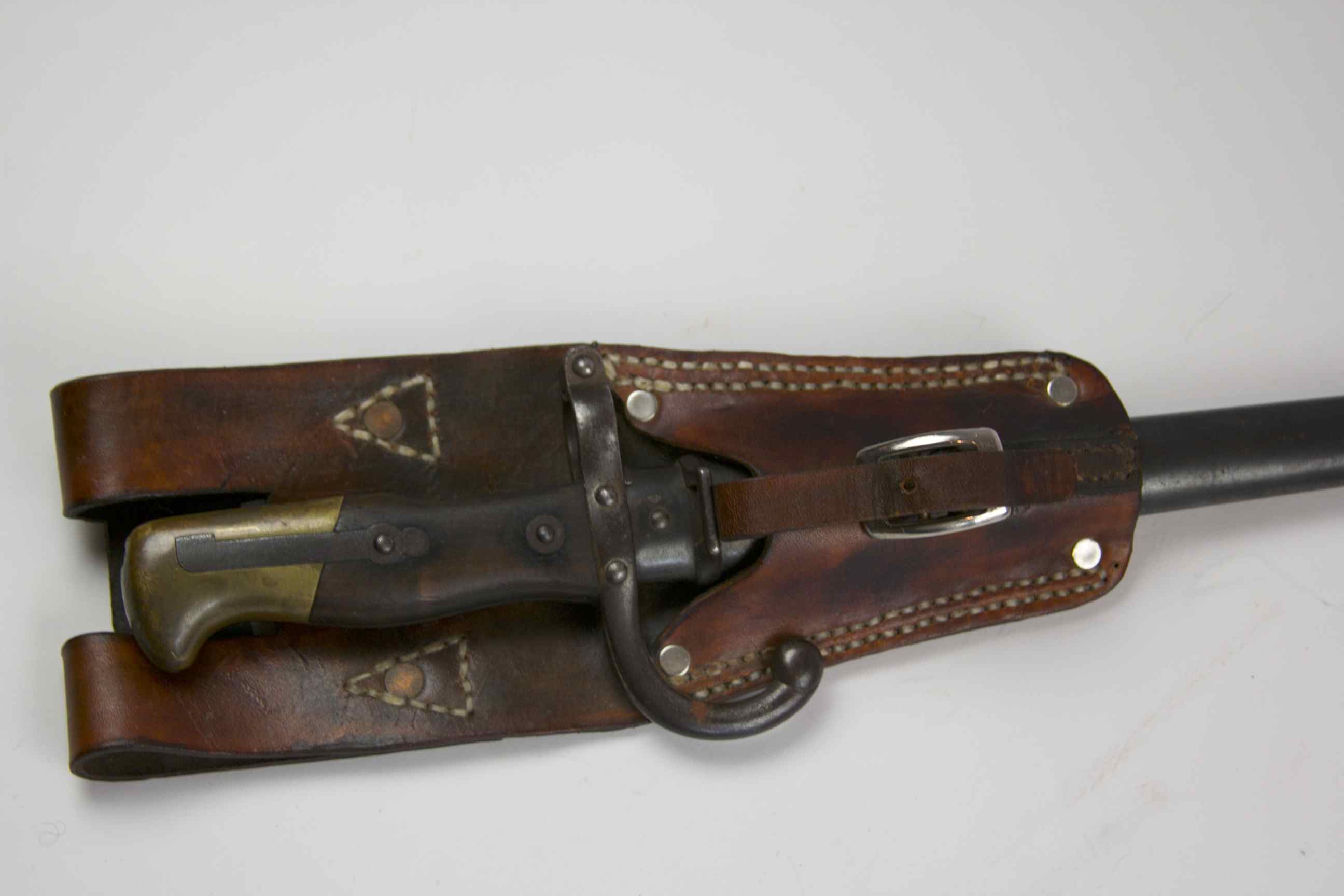 1880s French Infantry Bayonet with Scabbard | EBTH