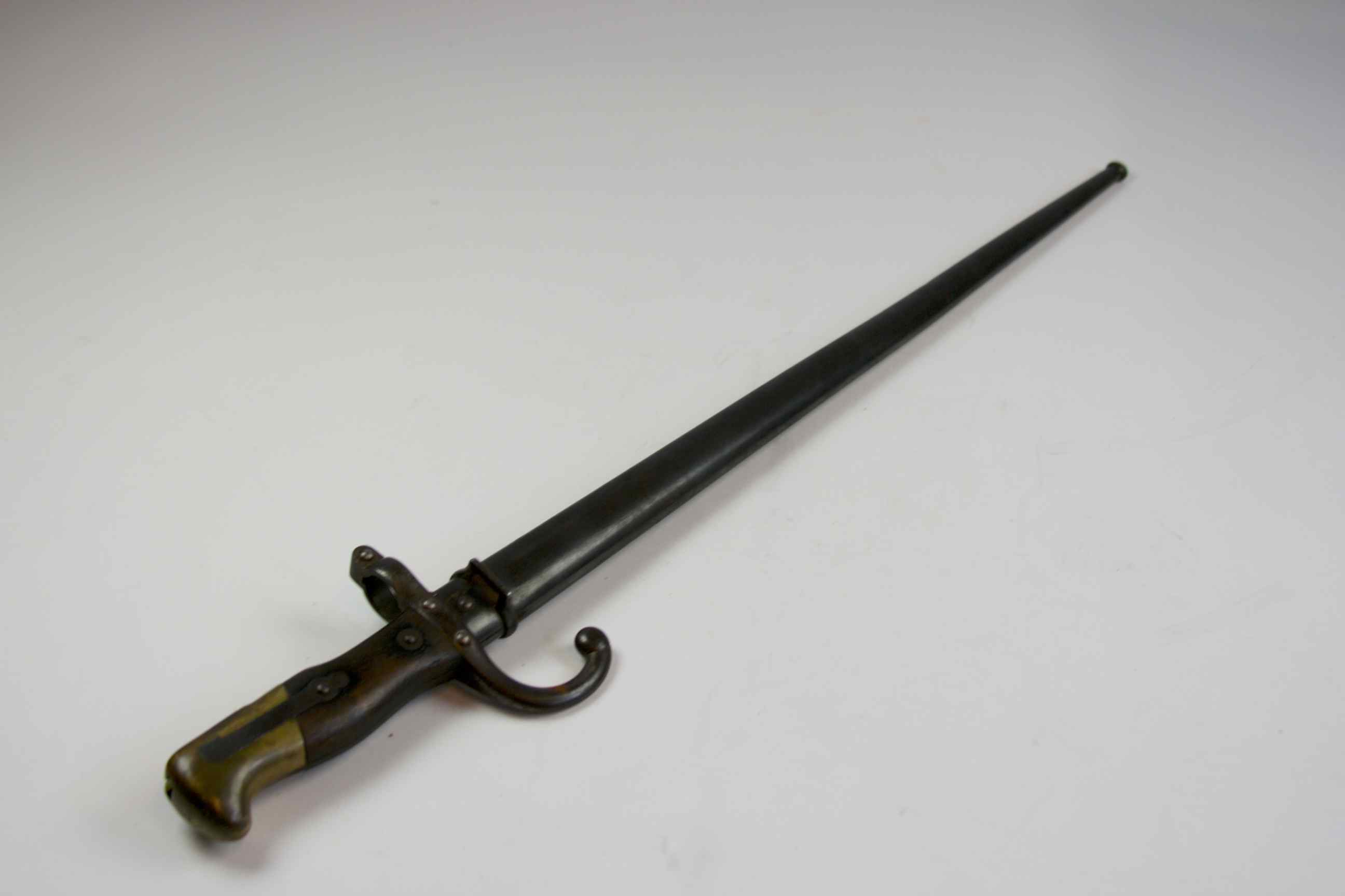 1880s French Infantry Bayonet with Scabbard | EBTH