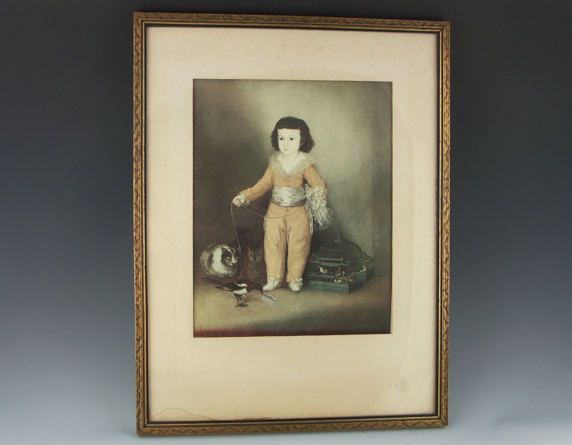 Early Reproduction Print of Goya's "Red Boy" | EBTH
