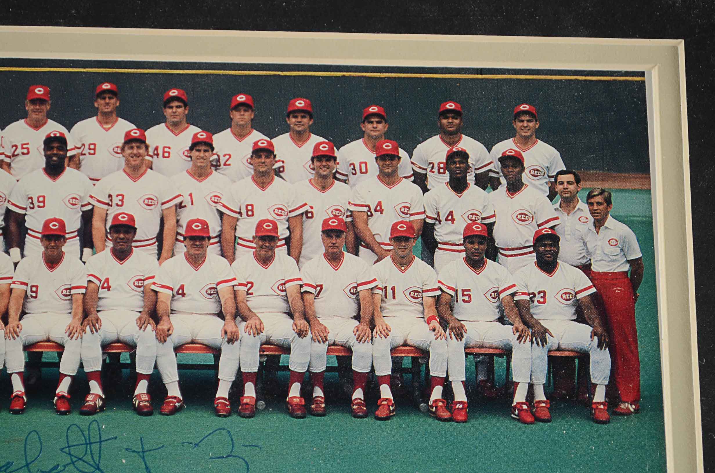 1987 Cincinnati Reds Team Photo Signed By Marge Schott, Marty, Joe ...