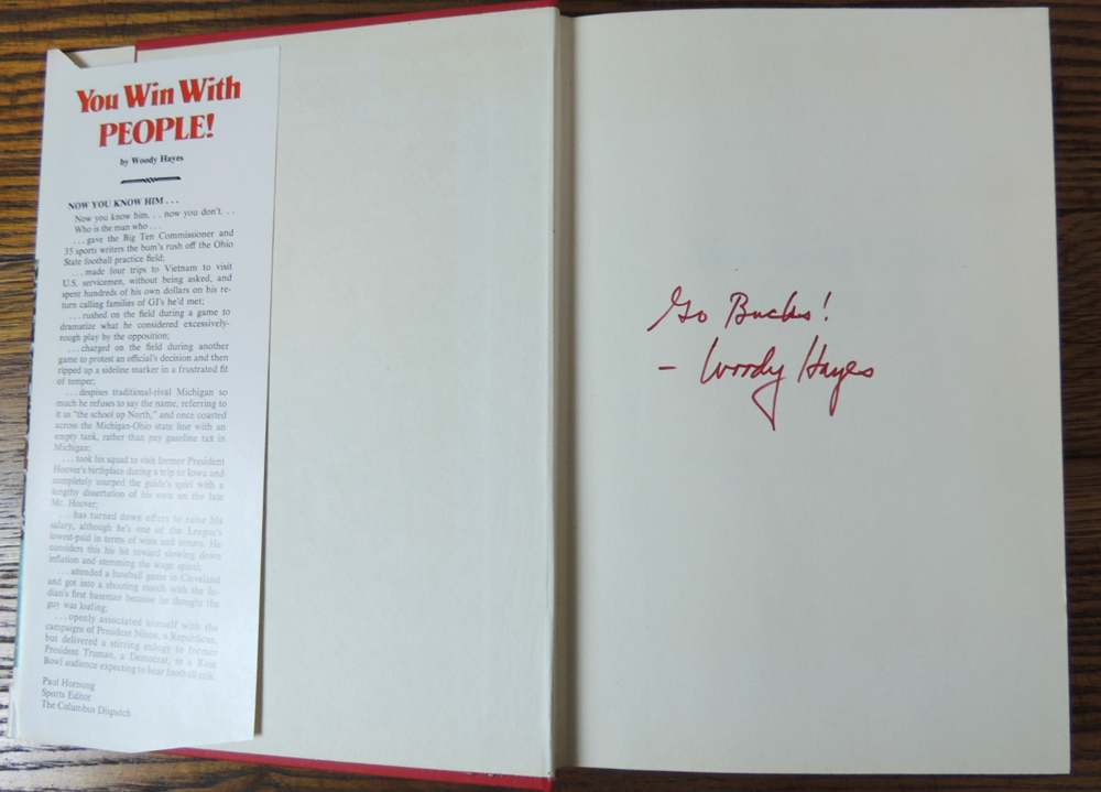 Signed Copy "You Win With People!" by Woody Hayes | EBTH