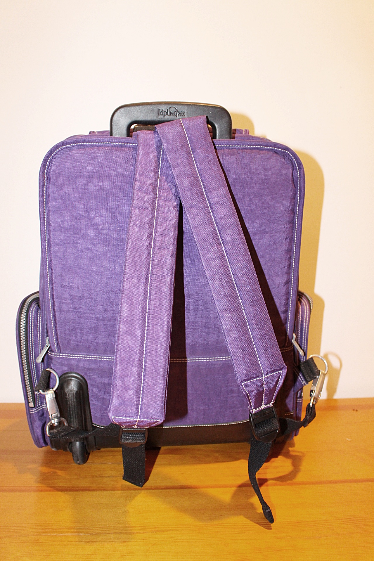 Kipling Purple Rolling Backpack | EBTH