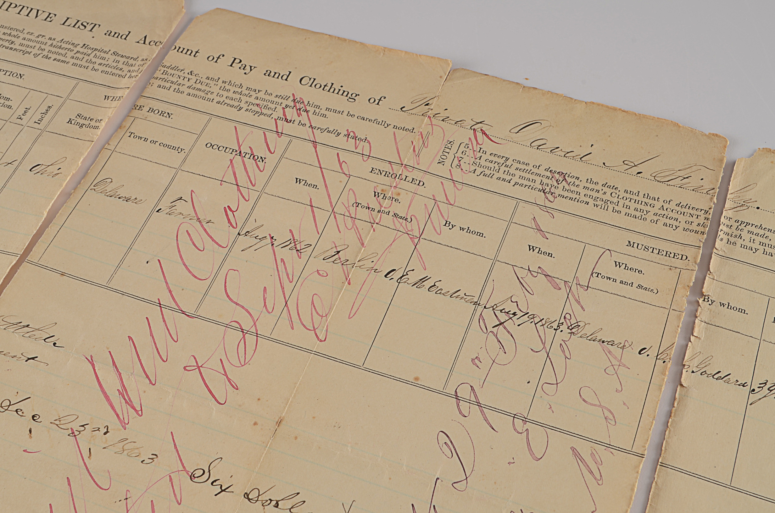 Three Original Civil War Documents | EBTH