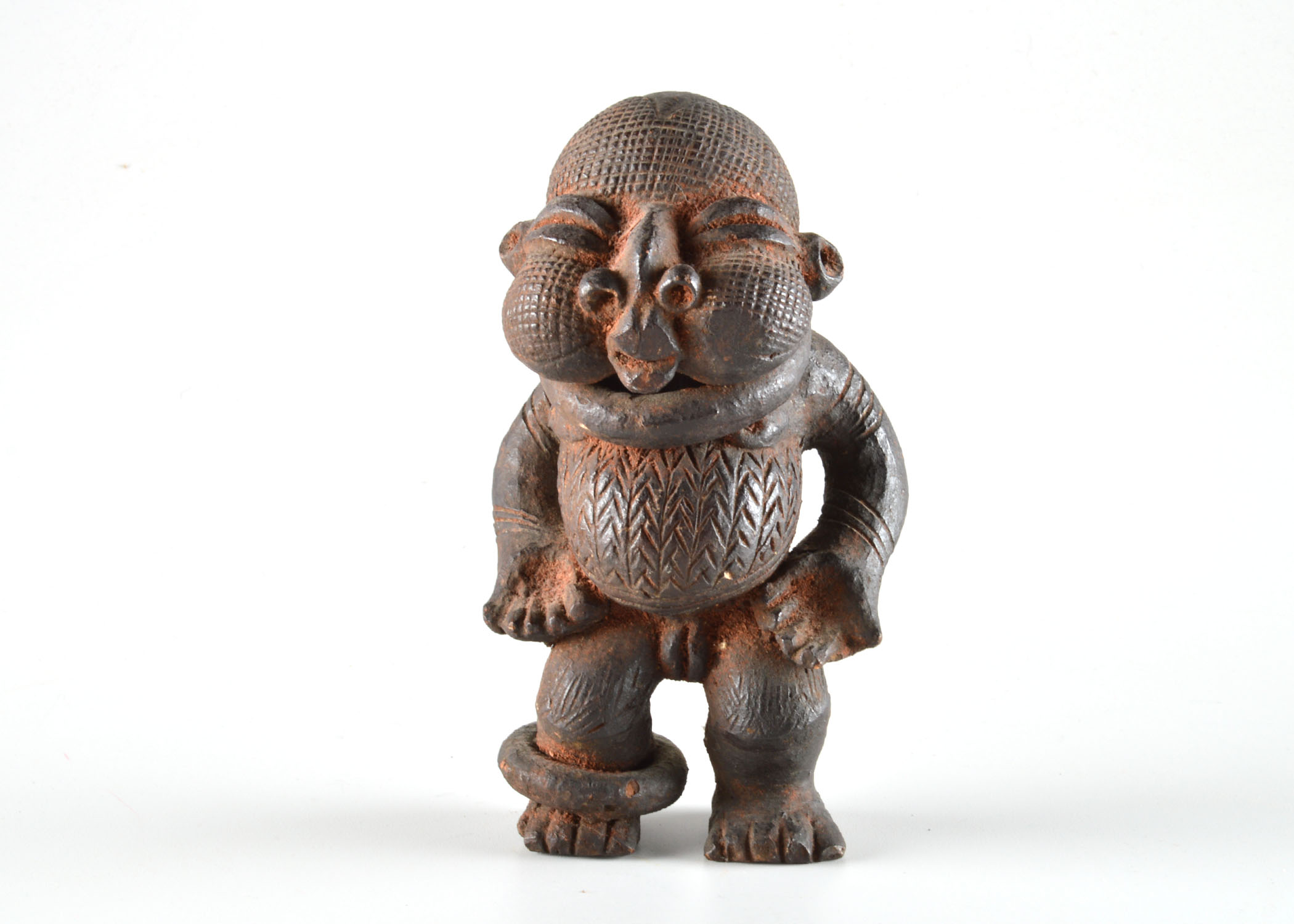 Bambuti Tribe Terracotta Female Tribal Fertility Statue | EBTH