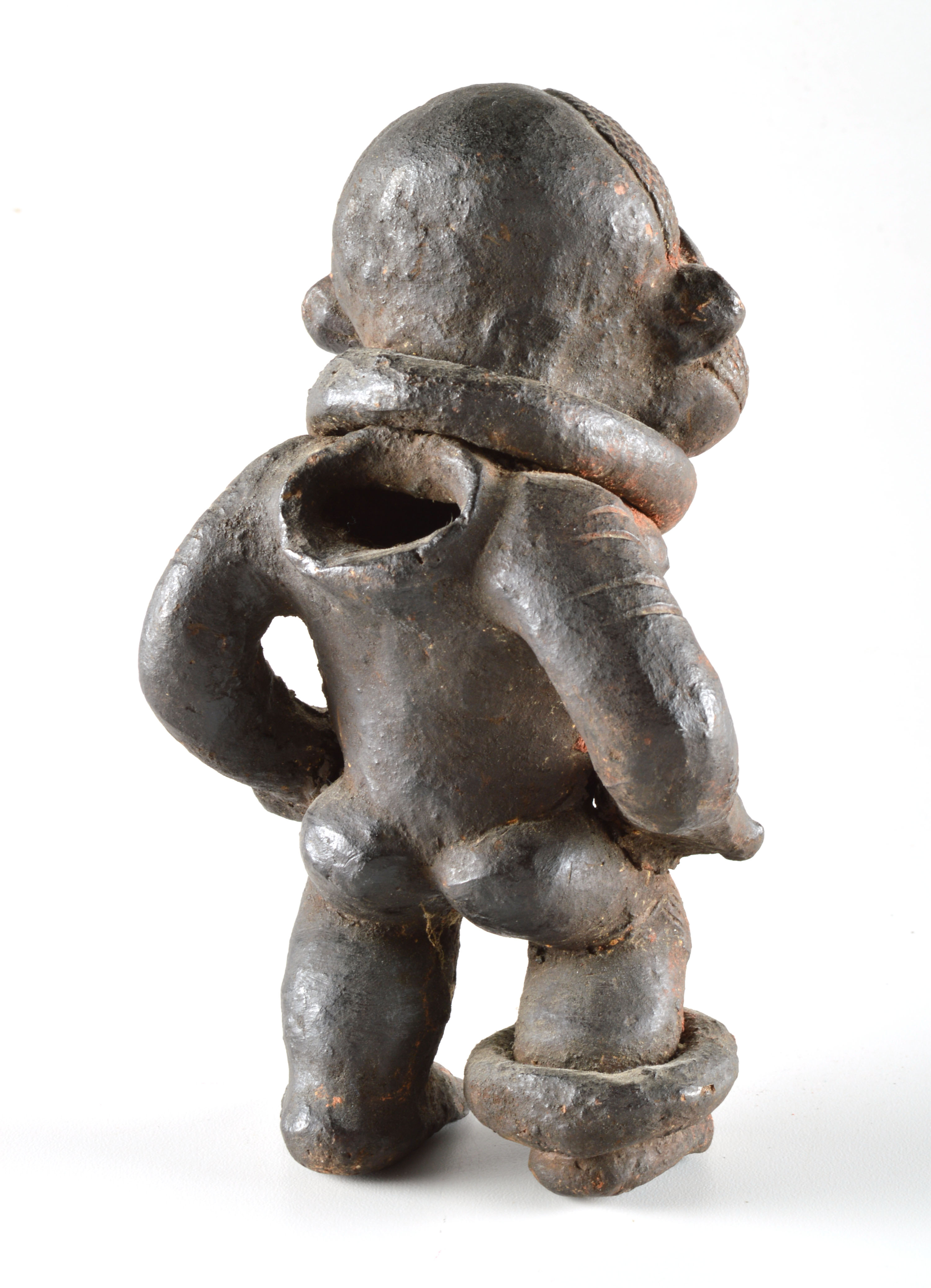 Bambuti Tribe Terracotta Female Tribal Fertility Statue | EBTH