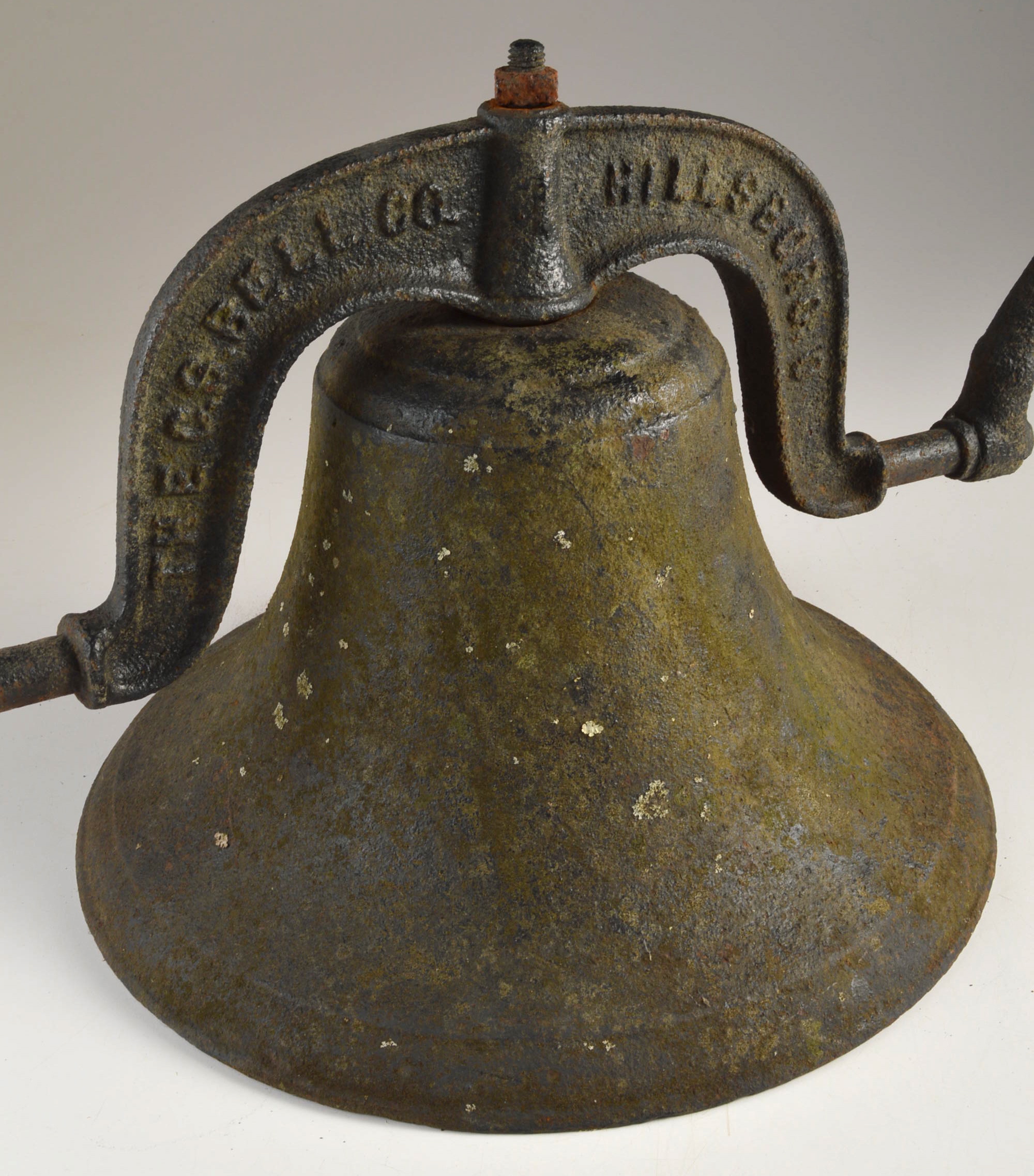 1800's Cast Iron Farm Bell and Yoke, with Bell Upright | EBTH