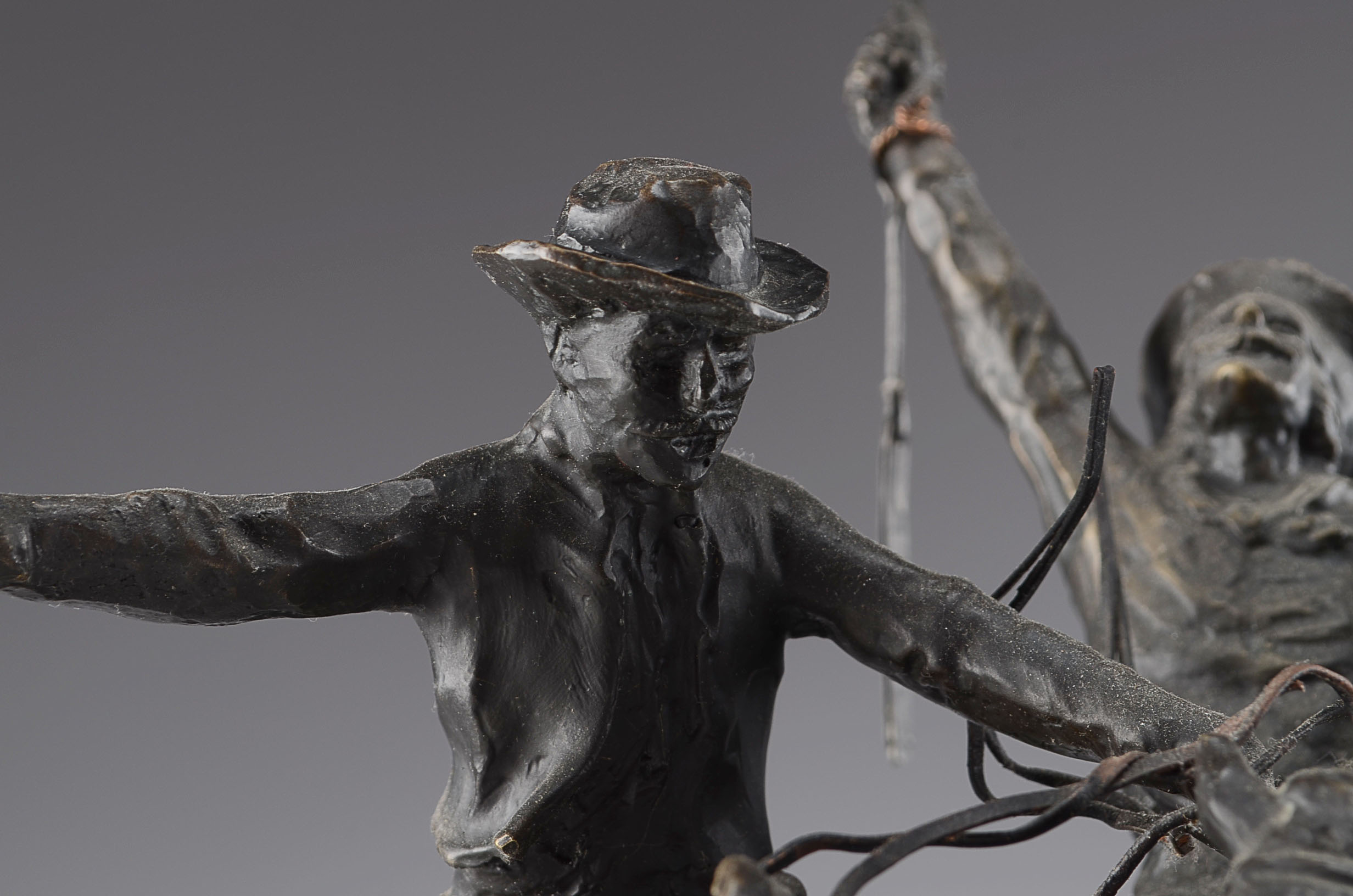 Bronze Sculpture Reproduction of Frederic Remington's "Coming Through ...