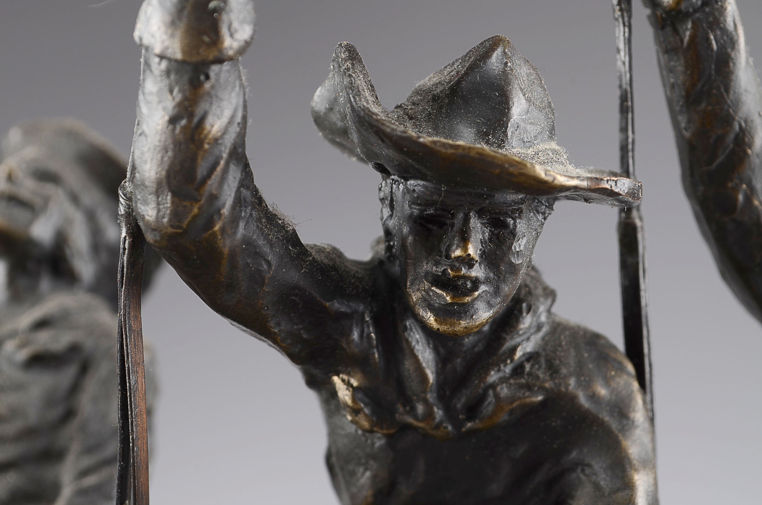 Bronze Sculpture Reproduction of Frederic Remington's "Coming Through ...