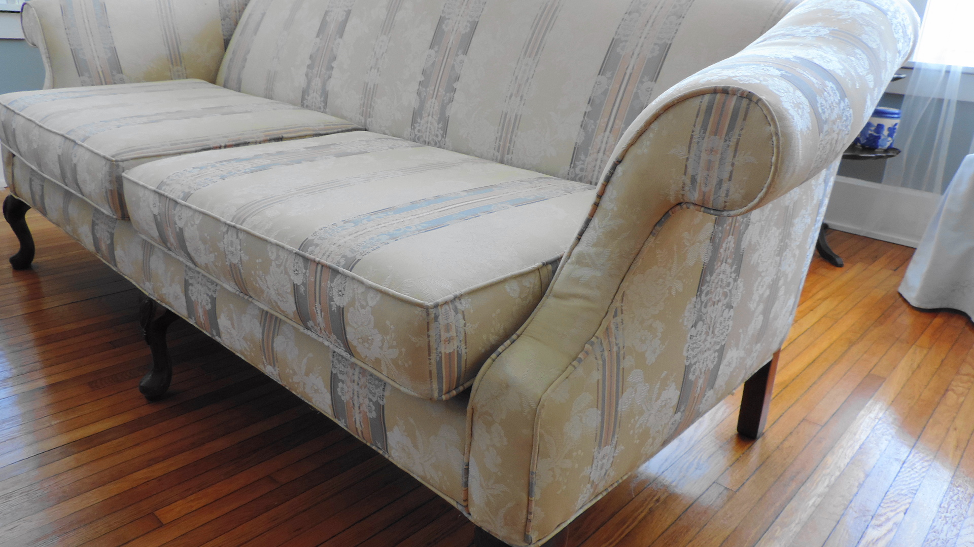 Camel Back Sofa with Rolled Arms | EBTH