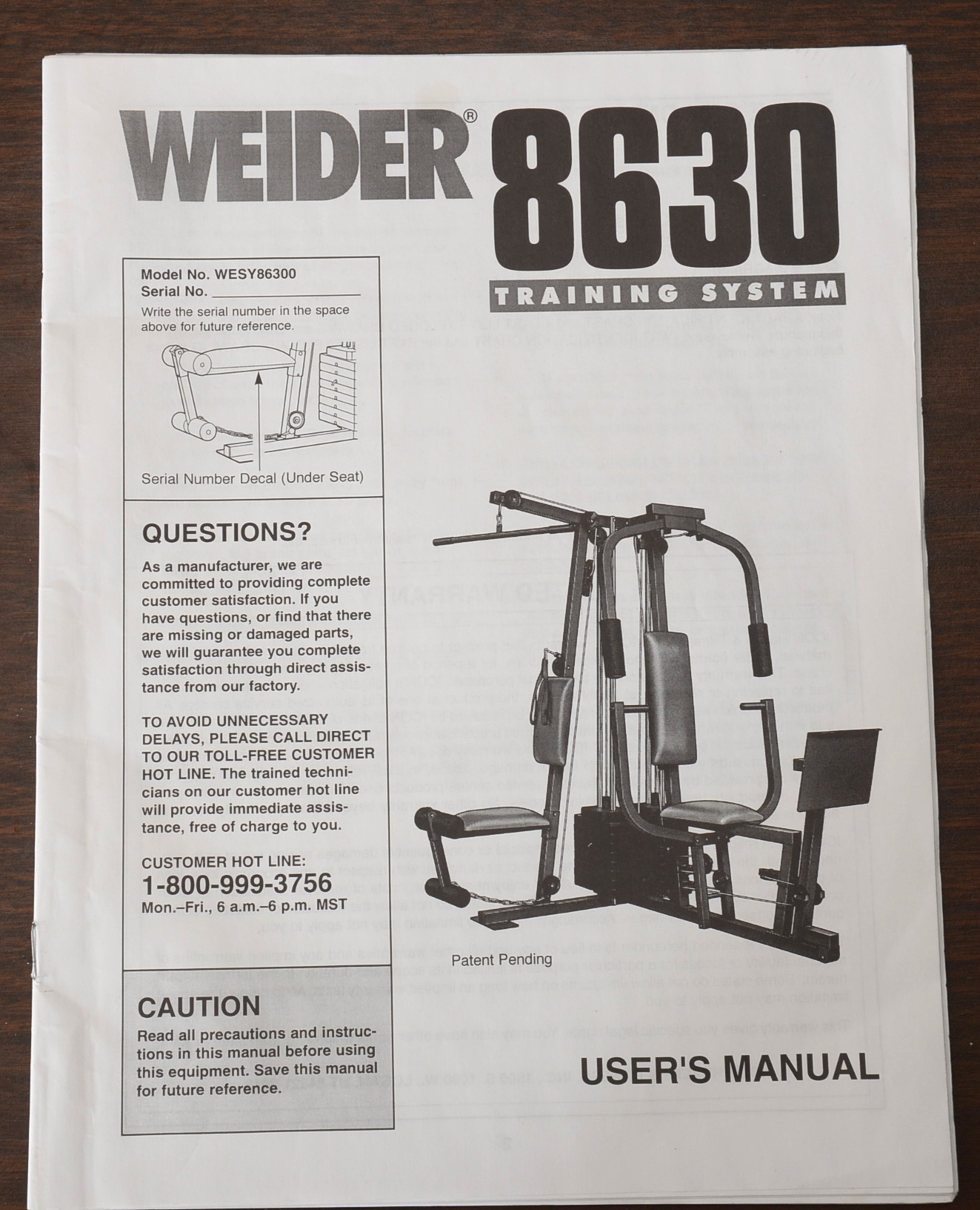 Weider 8630 Training System Home Gym | EBTH
