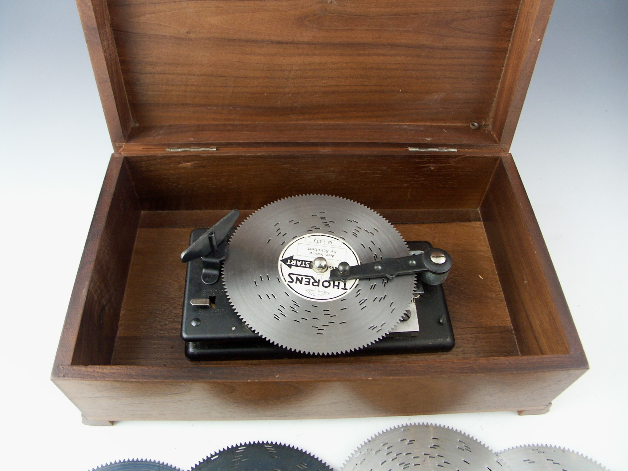 Thorens Automatic Disc Music Box w/Discs | EBTH