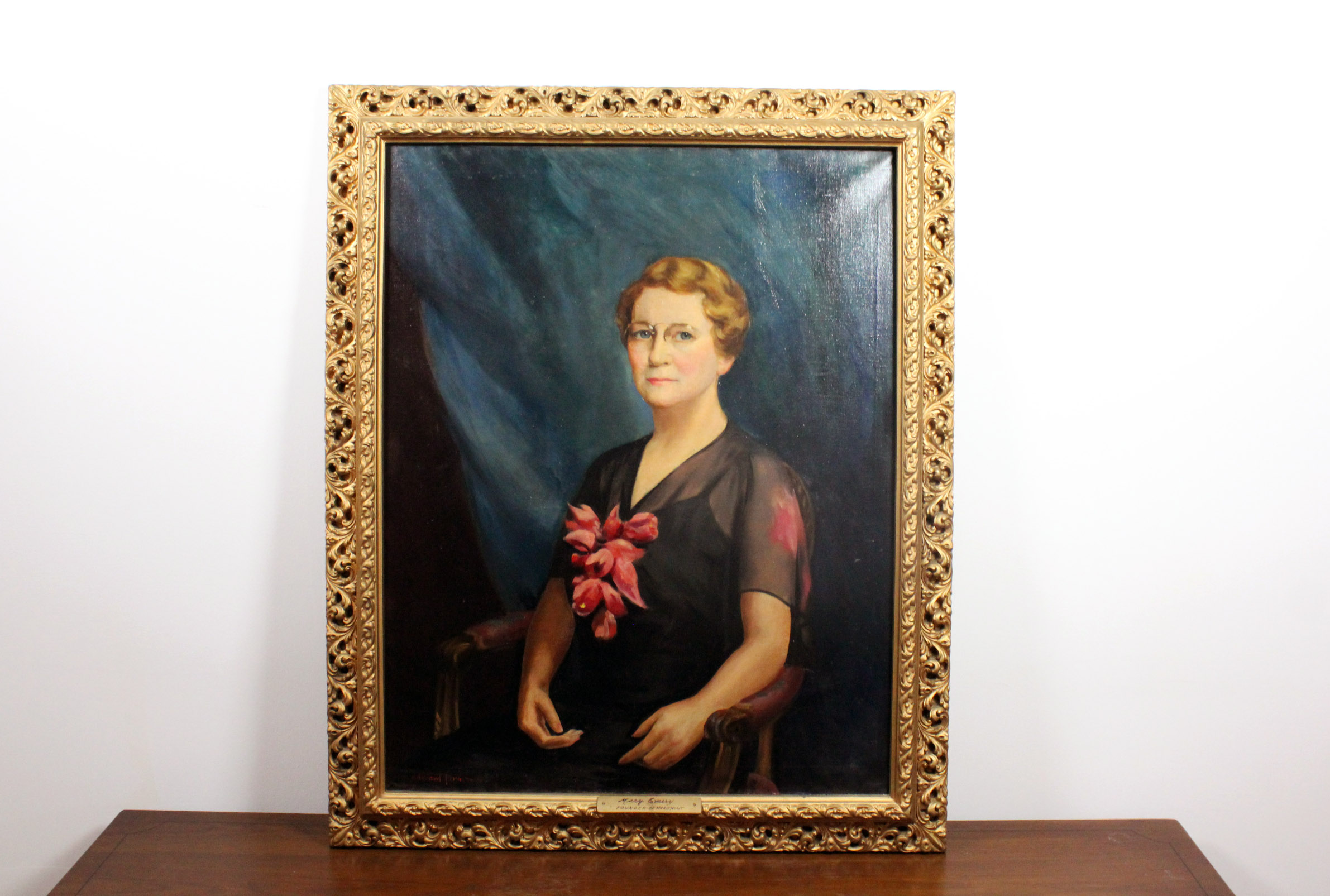 Original Oil Portrait Painting of Mary Emery by Edward Firn | EBTH