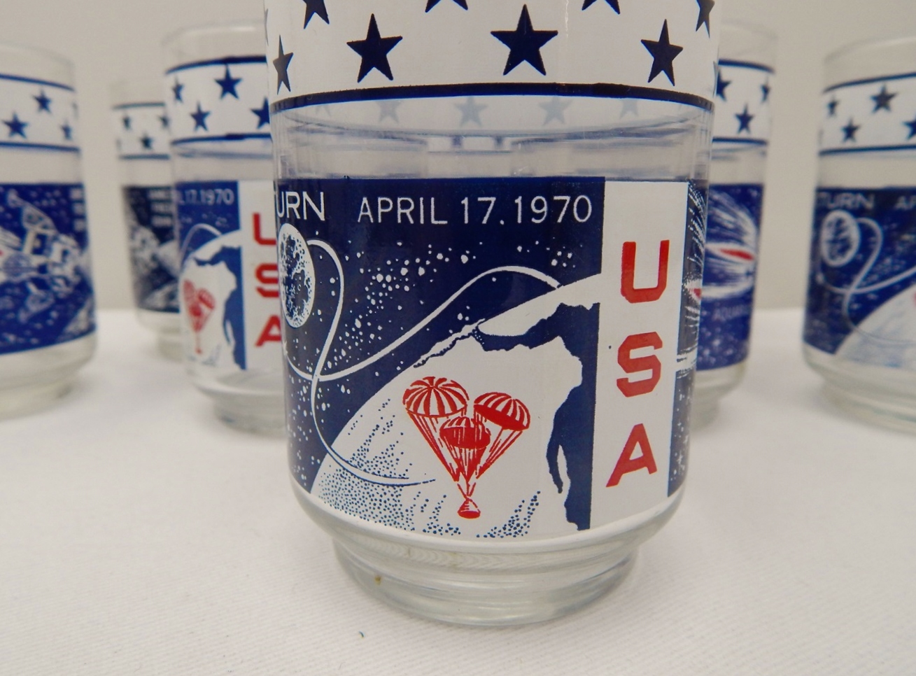 Vintage Apollo 13 Drinking Glasses | EBTH